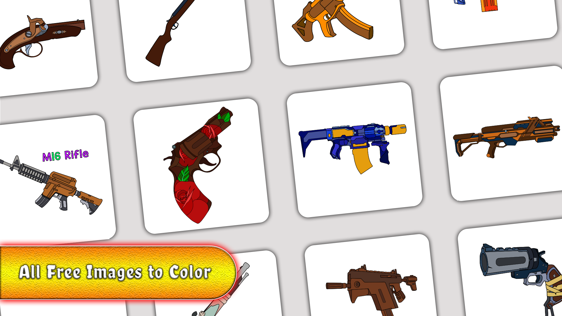 Army Guns and Weapons Coloring Book - App on Amazon Appstore