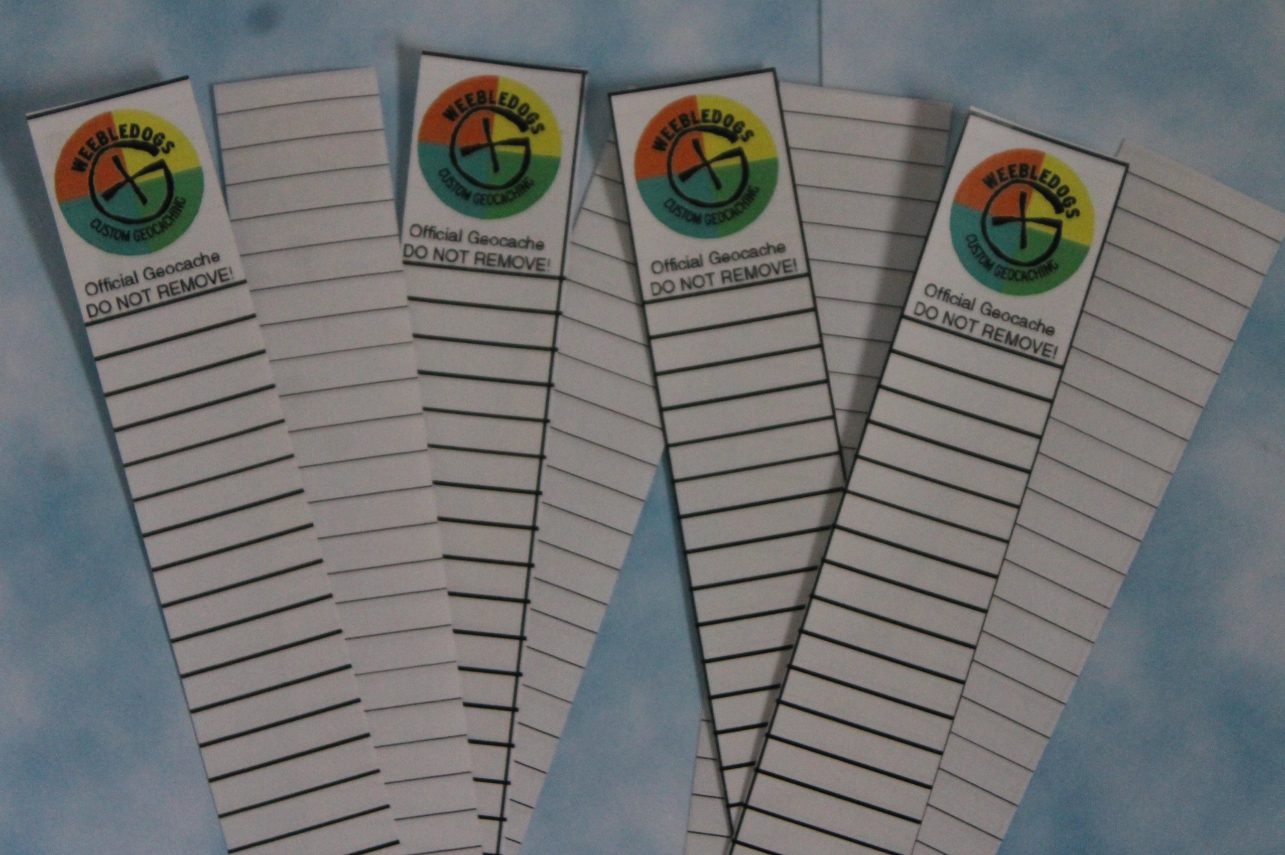 Amazon.com : Waterproof Geocaching Log Sheets - Four 1" DOUBLE-SIDED ...