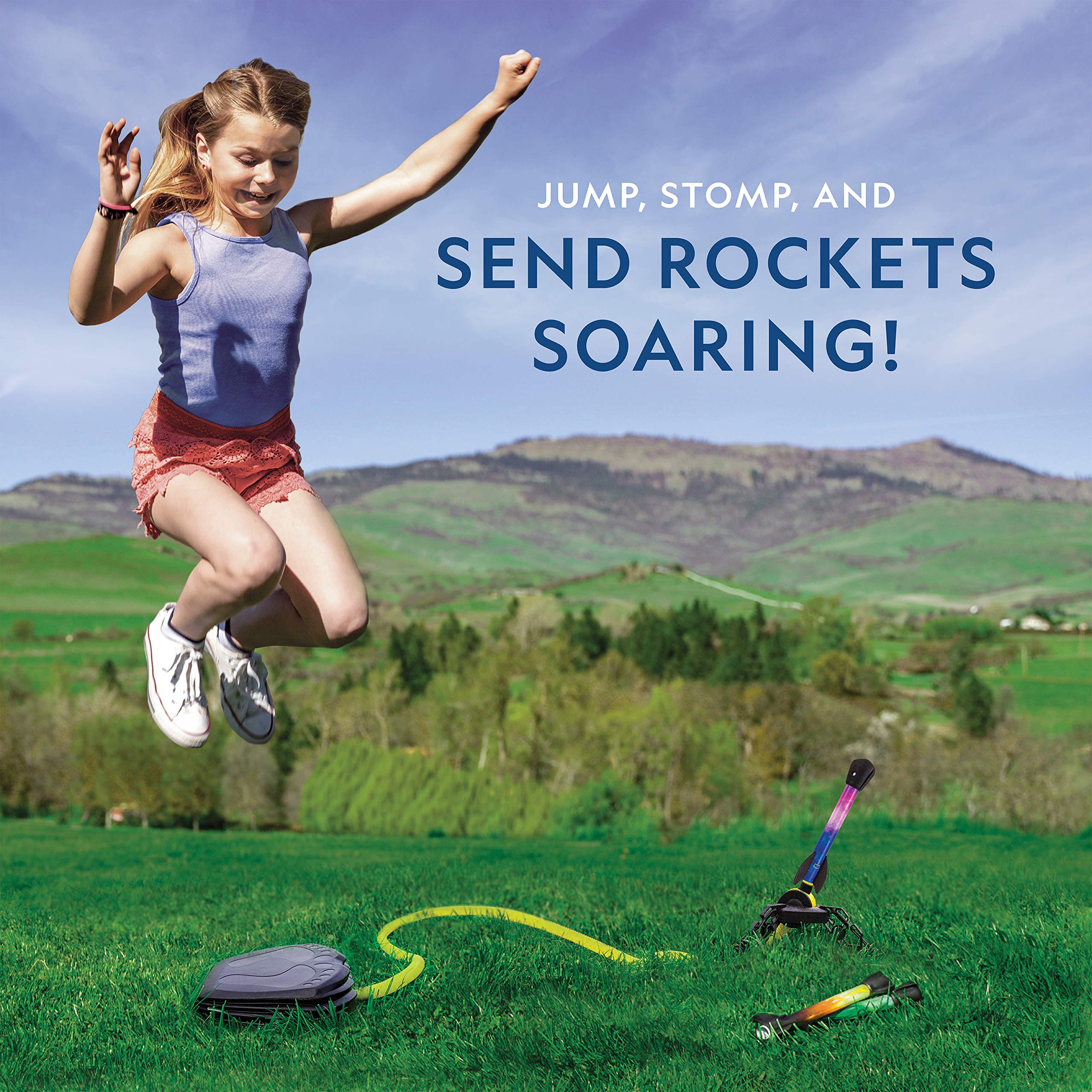 Buy NATIONAL GEOGRAPHIC Air Rocket Toy – Ultimate LED Rocket Launcher ...