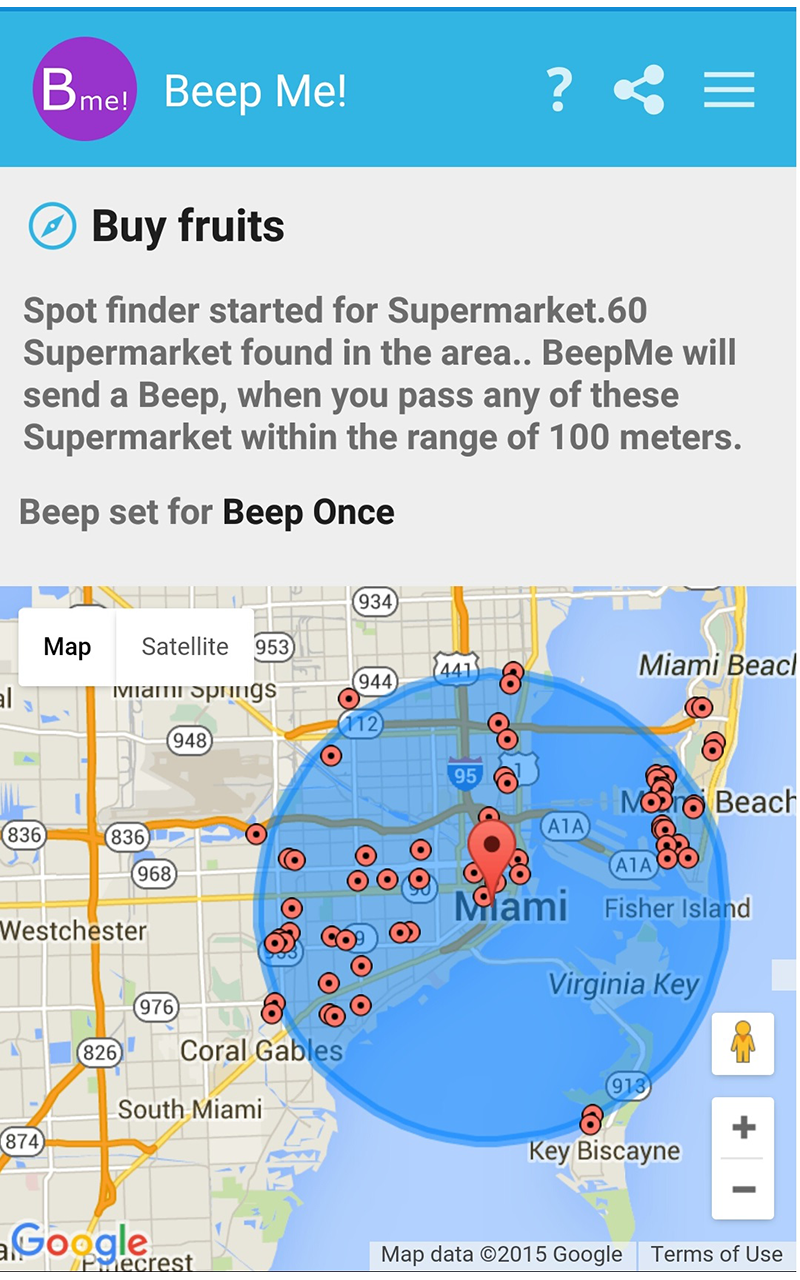 Beep Me! - A location based reminder app - App on Amazon Appstore