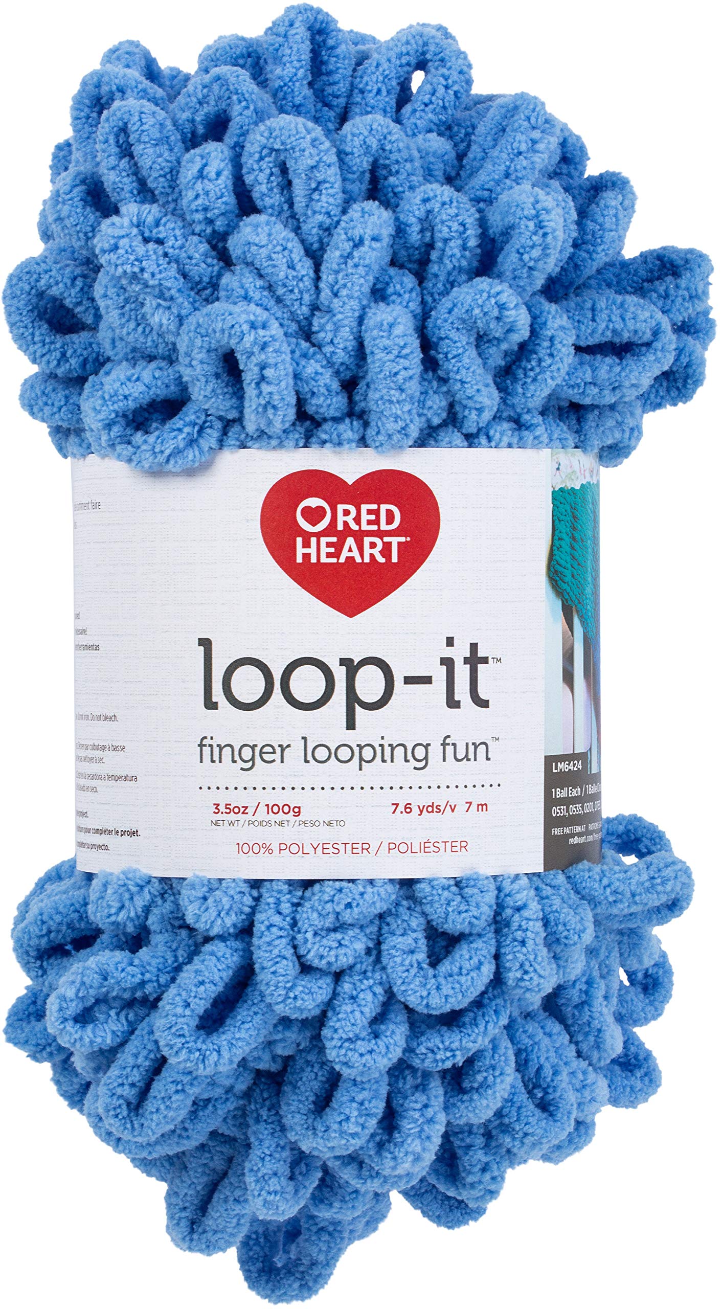 Amazon.com: Red Heart Loop-It Blue-Ming