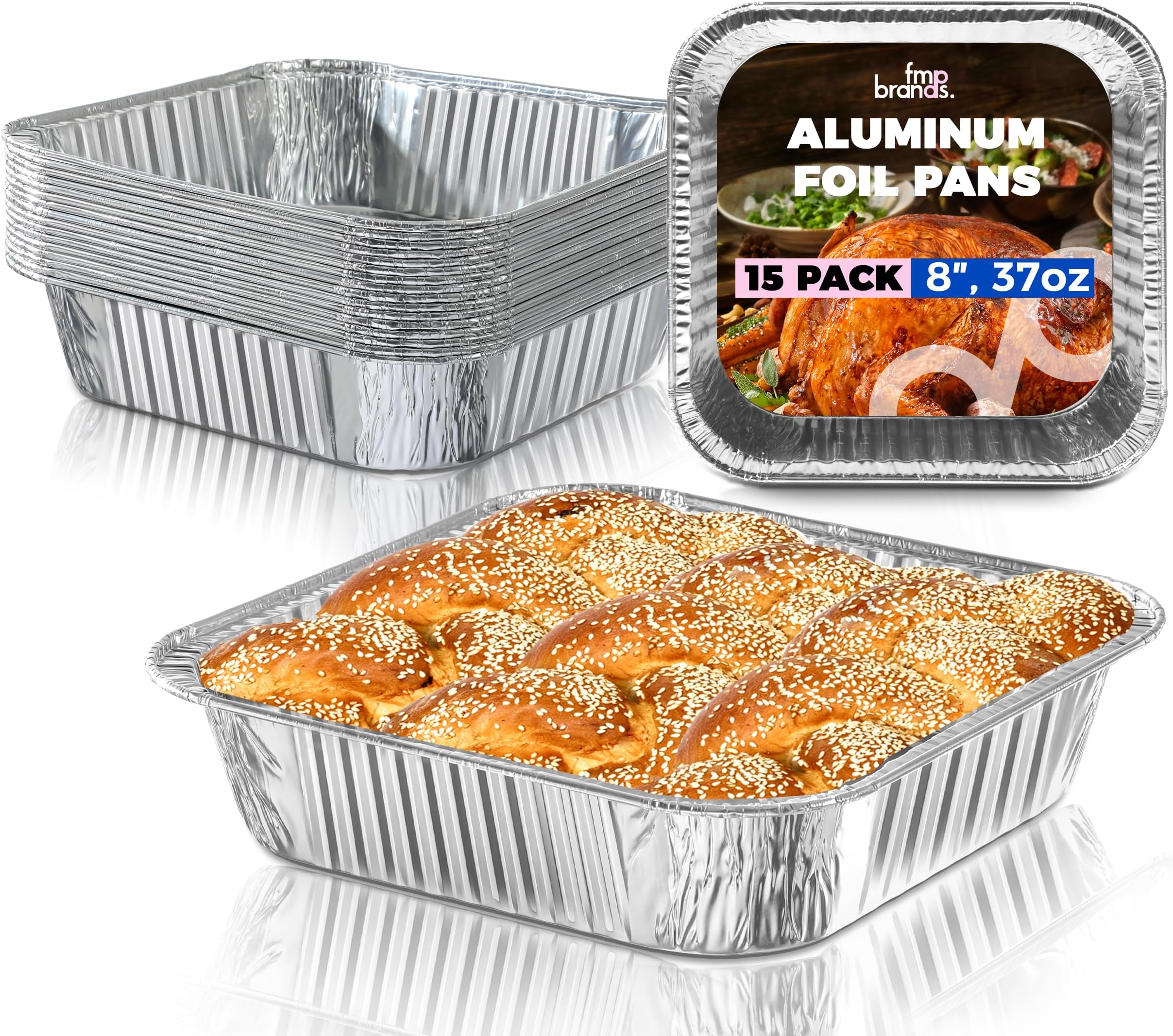 Amazon.com: Stock Your Home Disposable Aluminum Foil Broiler Pan for ...