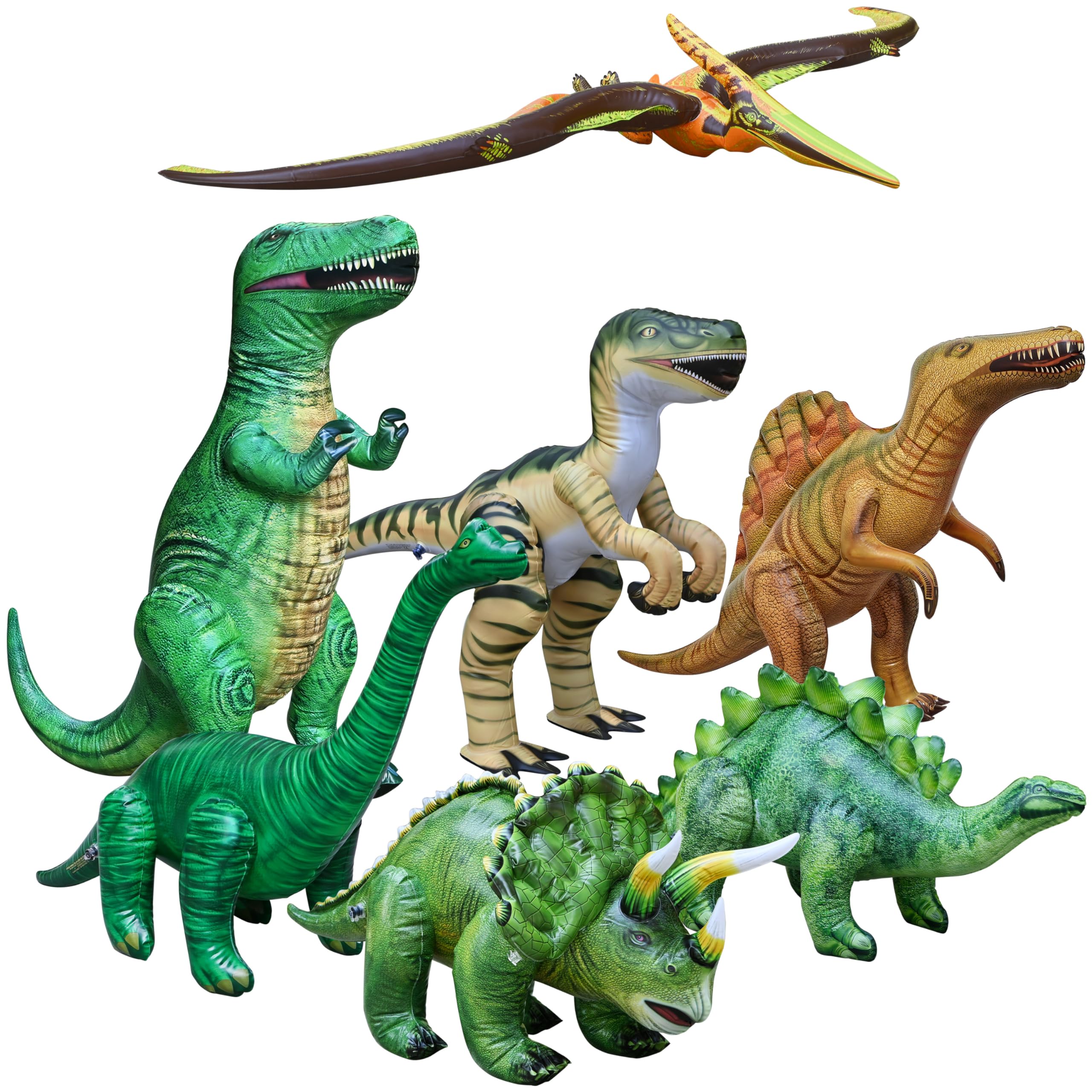 Jet Creations Dinosaur Collection Trex Brachiosaurus Triceratops Raptor ...