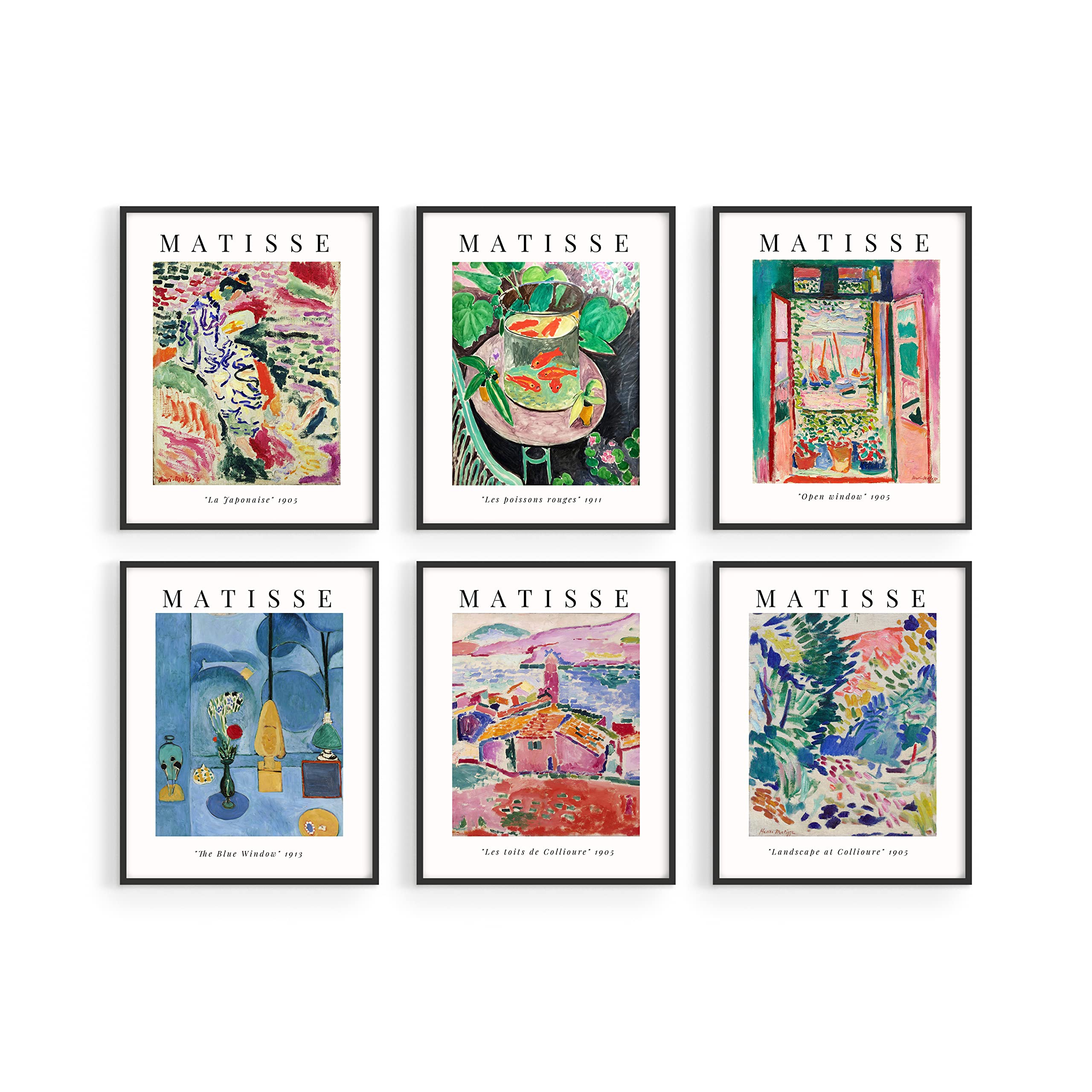 Buy Haus and Hues Aesthetic Posters, Matisse Poster - Set of 6 Matisse ...