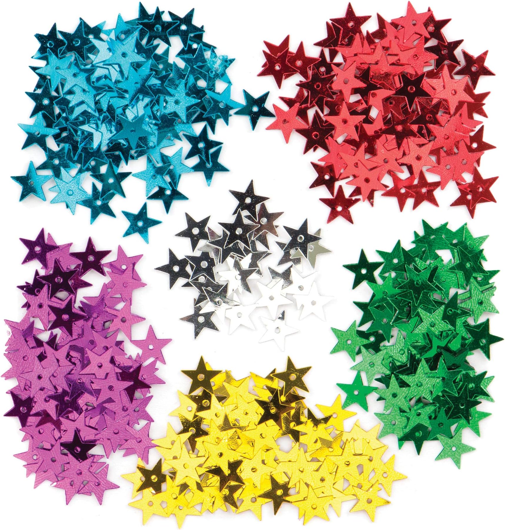 Kids Create Sequins In Assorted Colours & Shapes Reusable Pouch Ages 3 ...