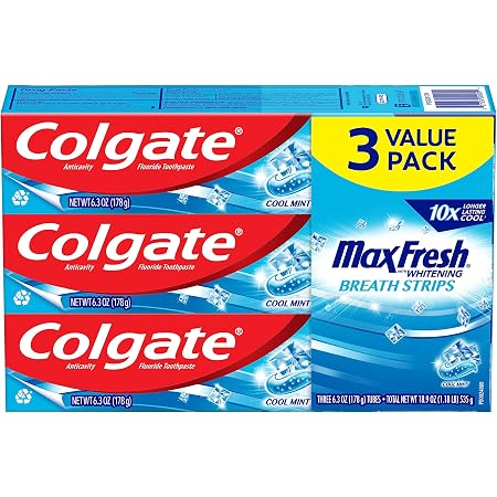 Amazon.com : Colgate Max Fresh with Whitening Toothpaste with Mini ...