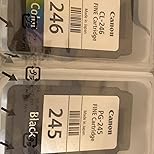 Amazon.com: Canon PG-245 XL High Capacity Black Ink Cartridge (8278B001) CL-246 Color Ink ...
