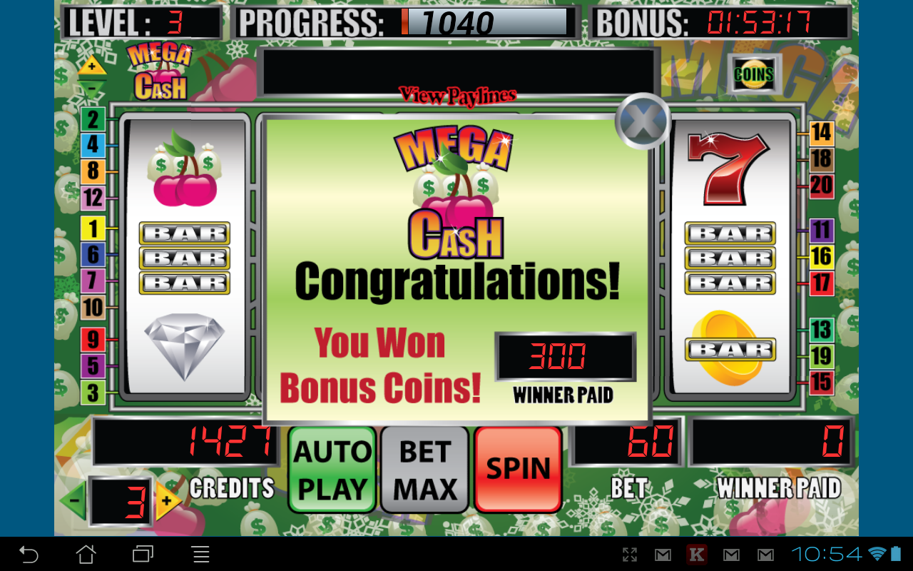 Mega Cash Slot Machine - Application sur Amazon Appstore