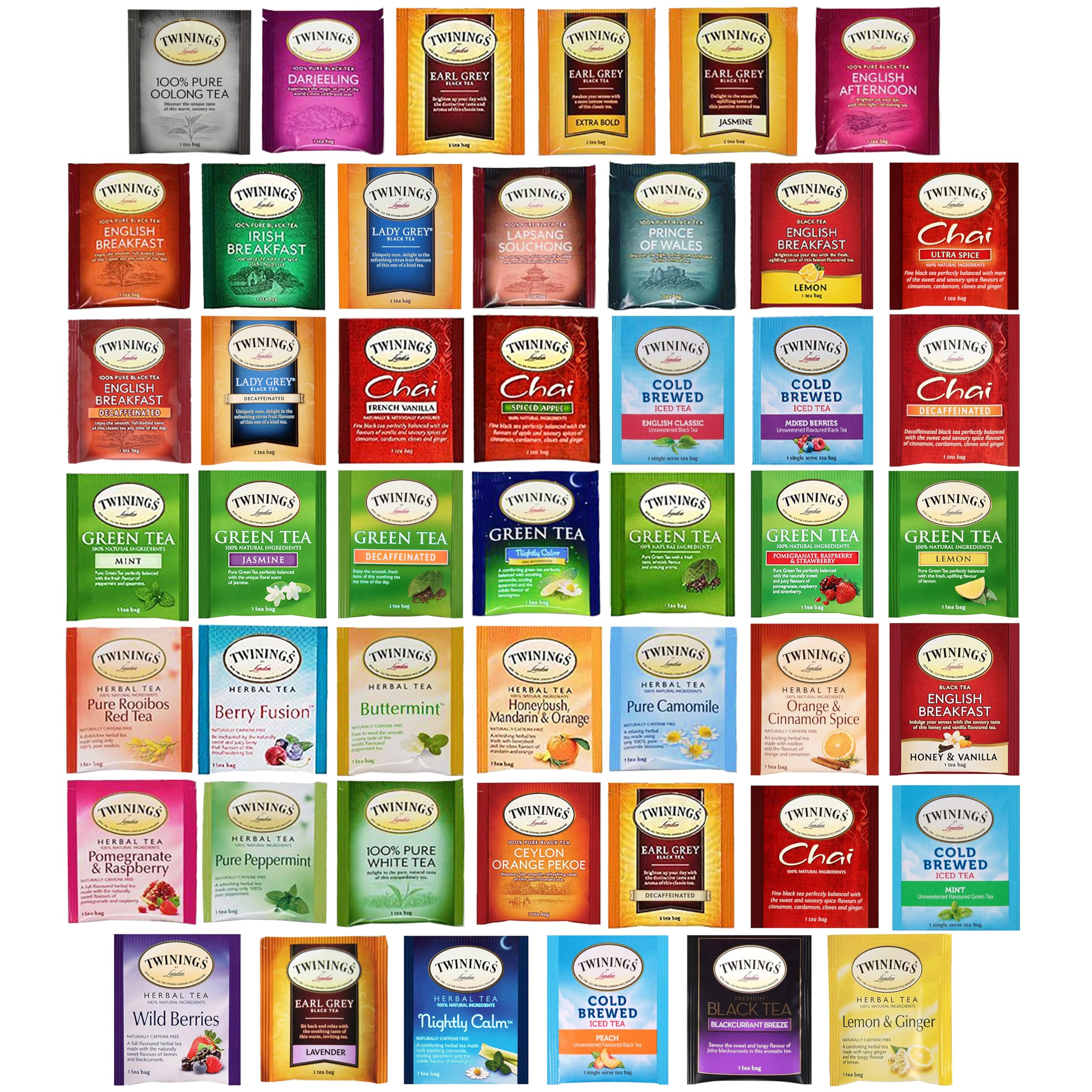 Snapklik.com : Twinings Tea Bags Sampler Assortment Variety Pack Gift ...