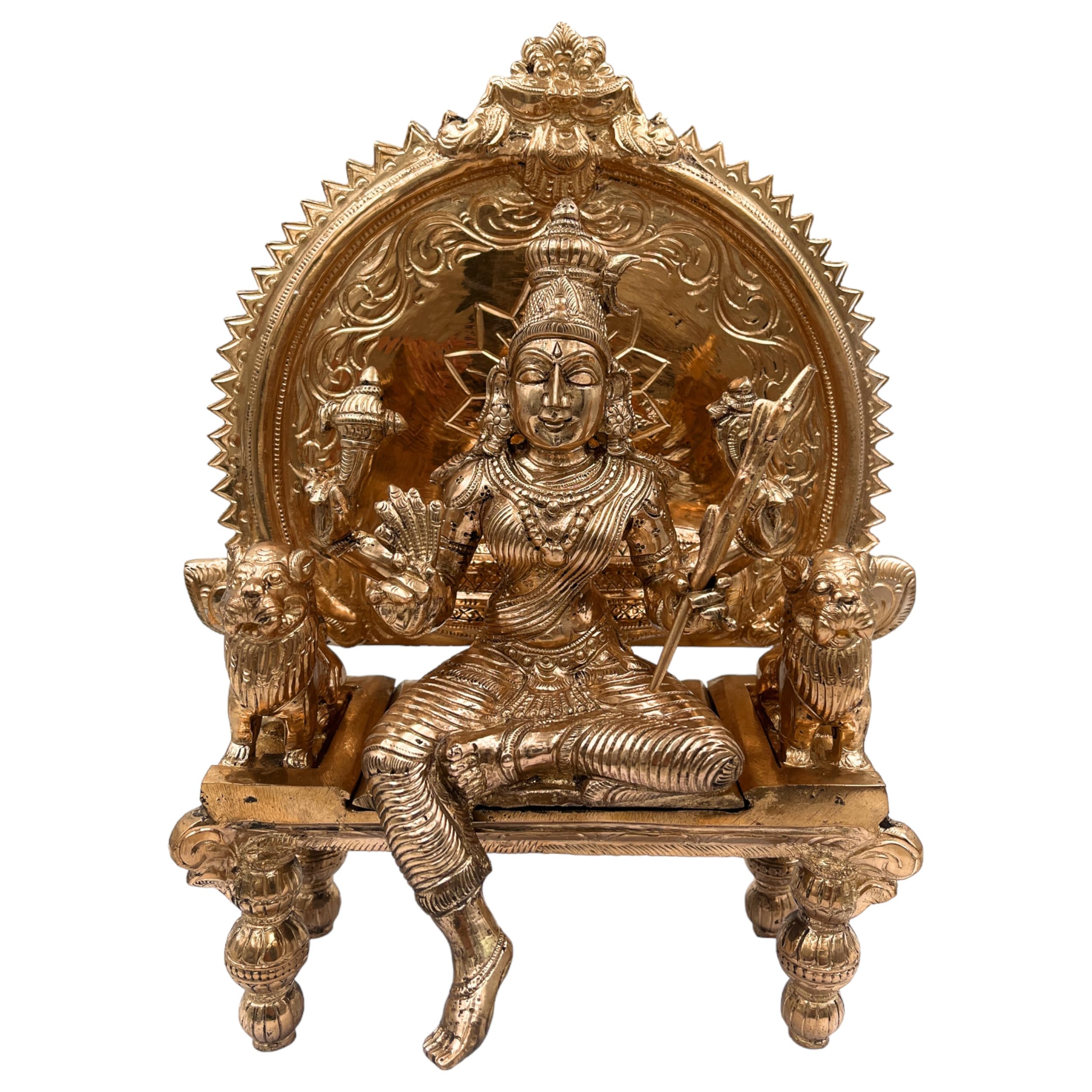 Buy South Indian Arts Bronze Goddess Raja Rajeshvari Idols ...