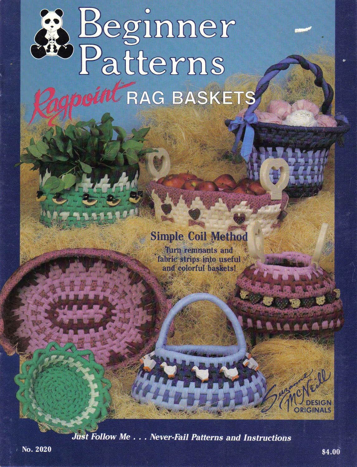 Beginner Patterns: Simple Coil Method (Ragpoint Rag Baskets, No. 2020 ...