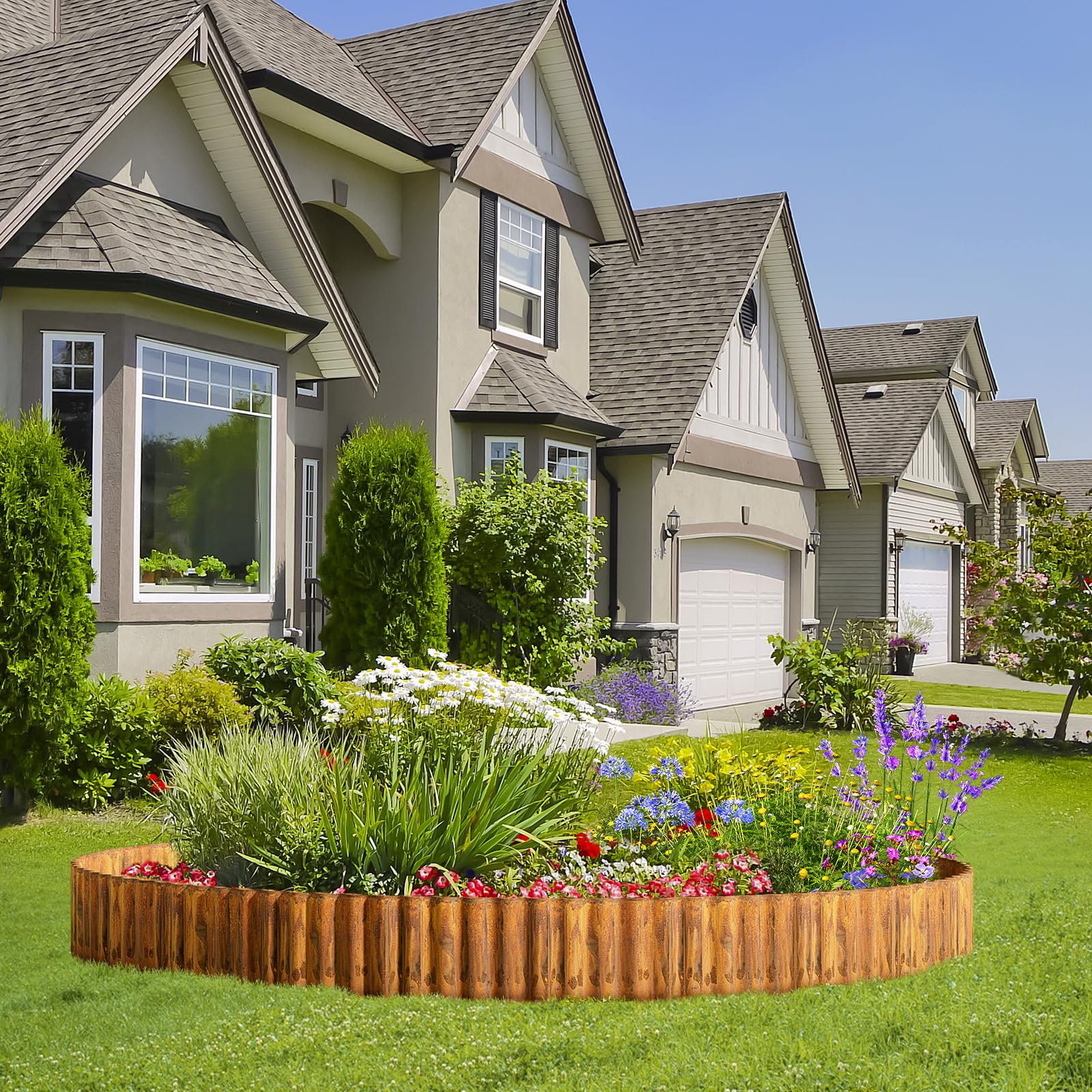 Snapklik.com : Land Guard Corrugated Garden Edging Border, 6"25 ...