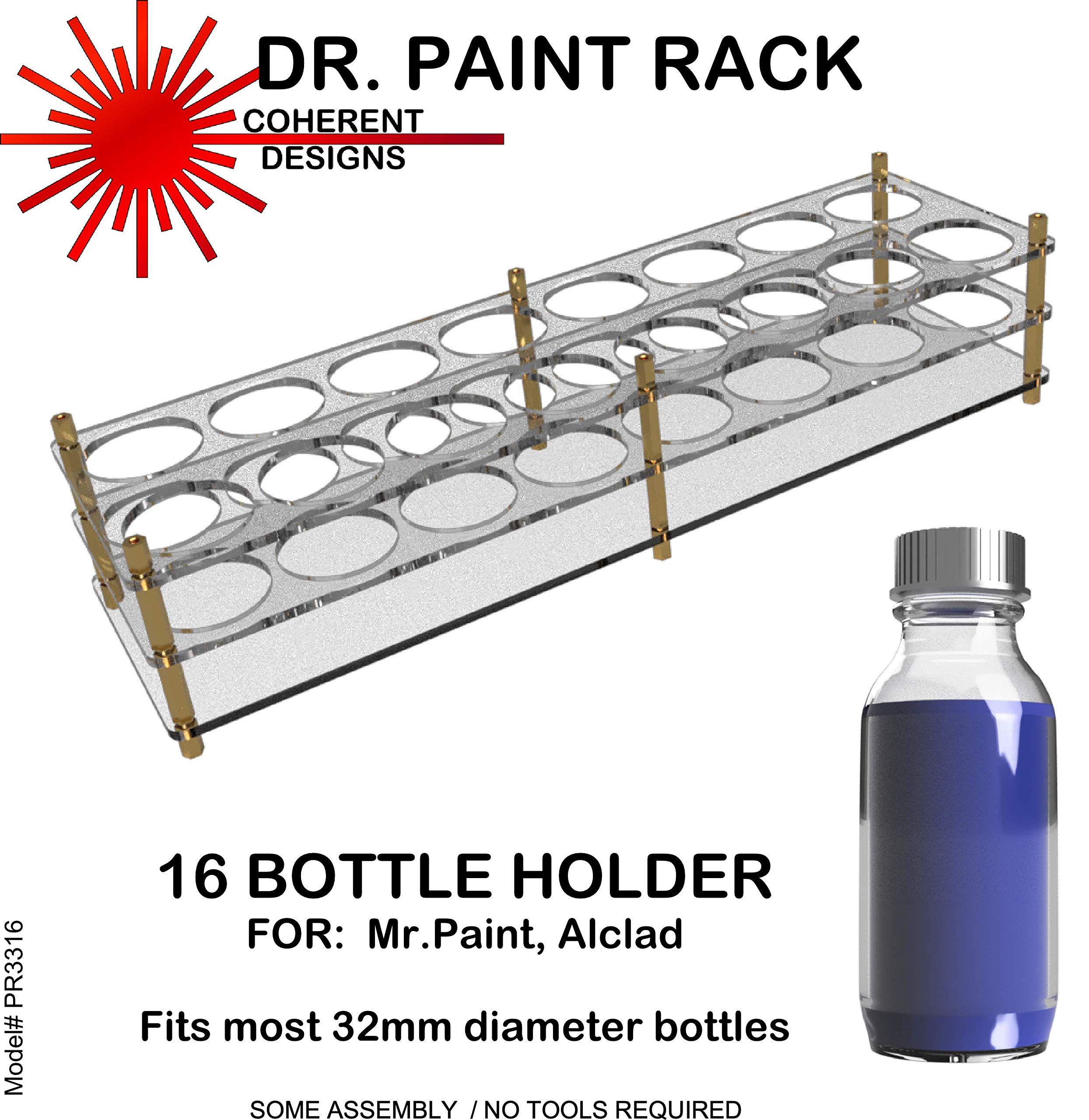 Buy COHPR3316 Dr Paint Rack - 16 Bottle Holder (for Alclad/Mr Paint ...
