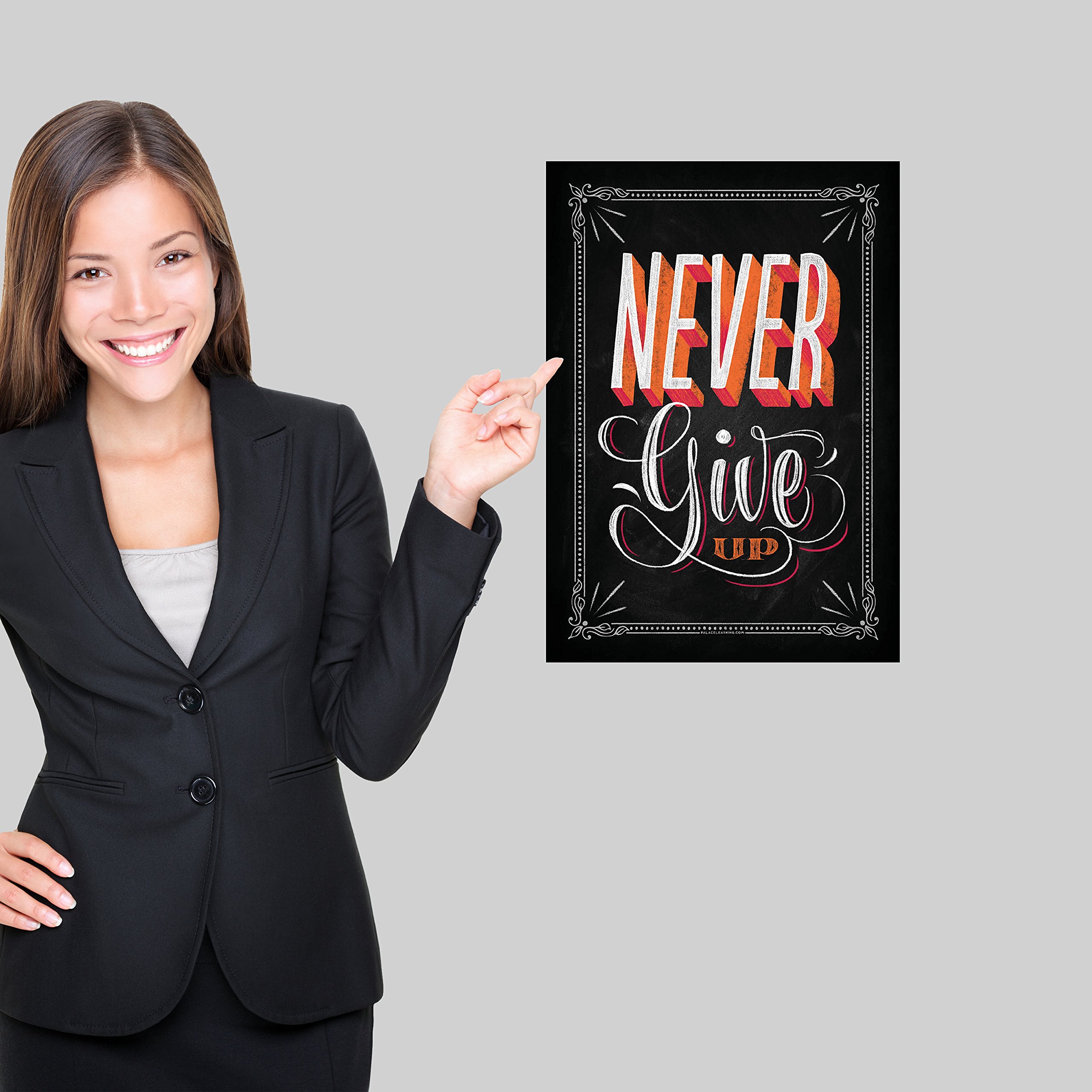 16 Inspirational Classroom Posters - Chalkboard Motivational Quotes for ...