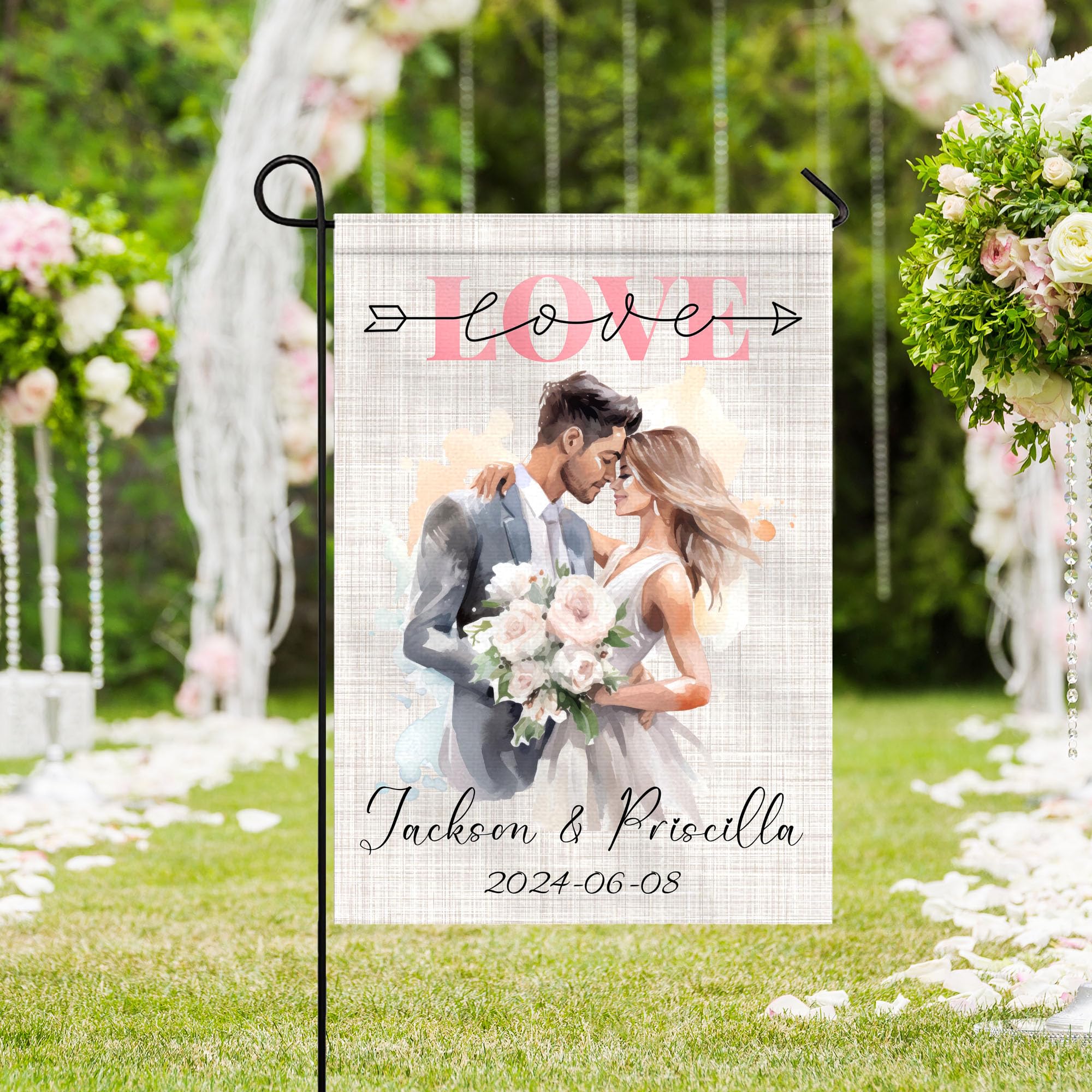Garden Flags Wedding Personalized Garden Flag | Rosewood This & That