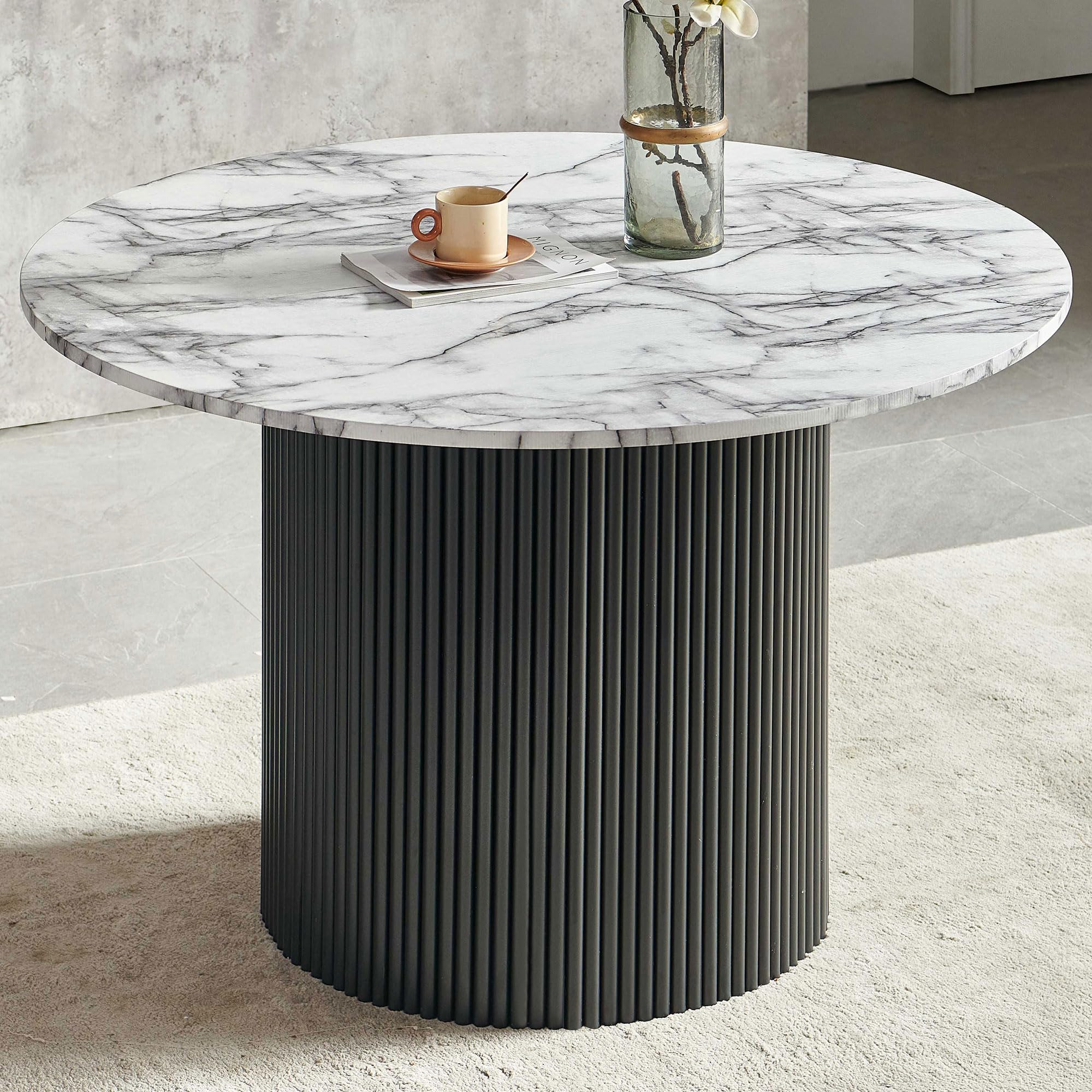 Amazon.com - NORDICANA 47 Inch Round Dining Table, Modern Style Kitchen ...