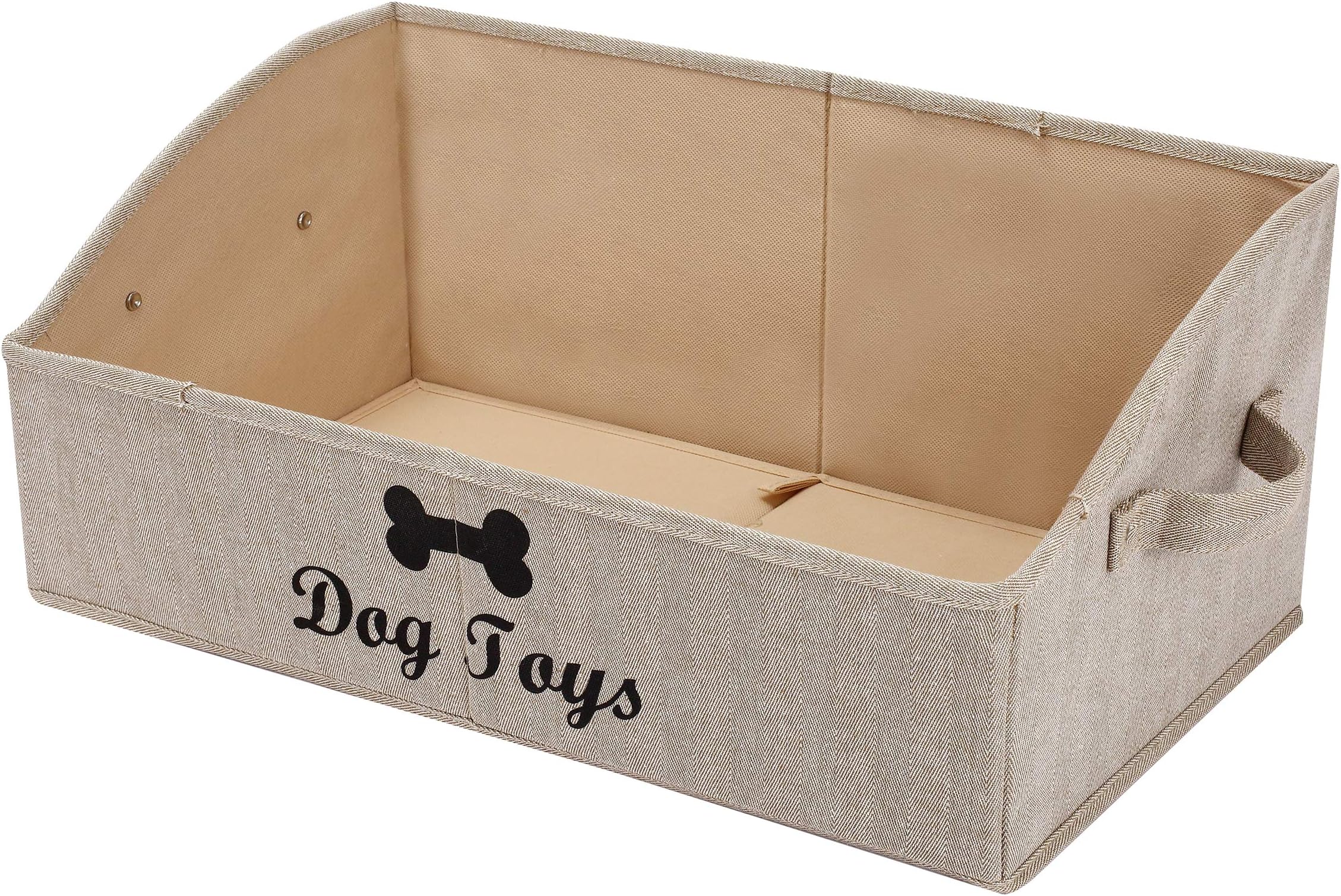 Pet Supplies : Geyecete dog toy basket Large dog toy bin dog toy box ...