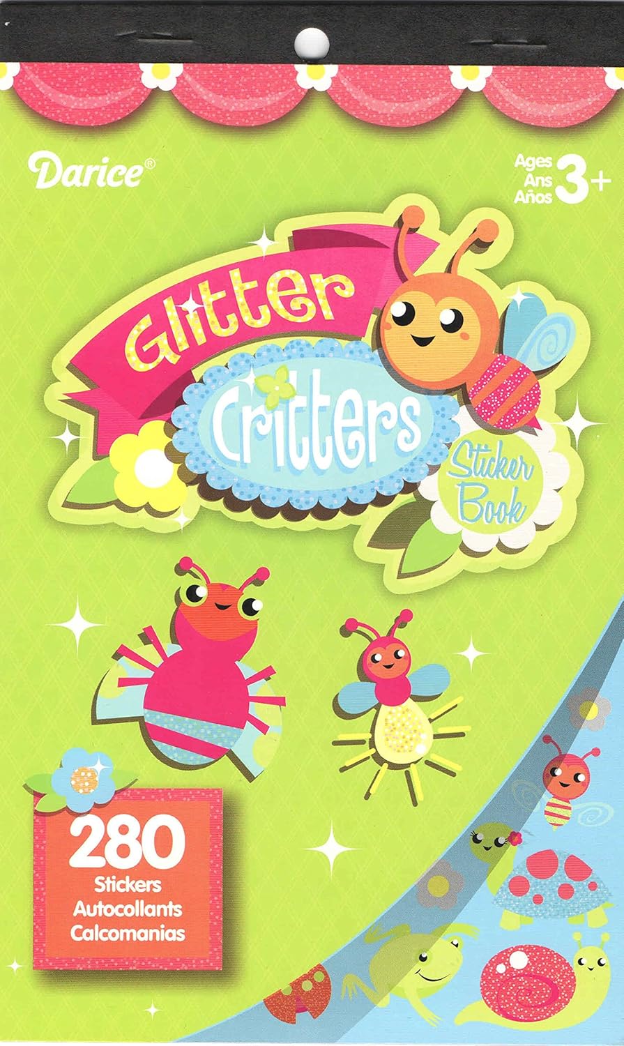 Amazon.com: Darice Sticker Book ~ Glitter Critters (280 Stickers ...
