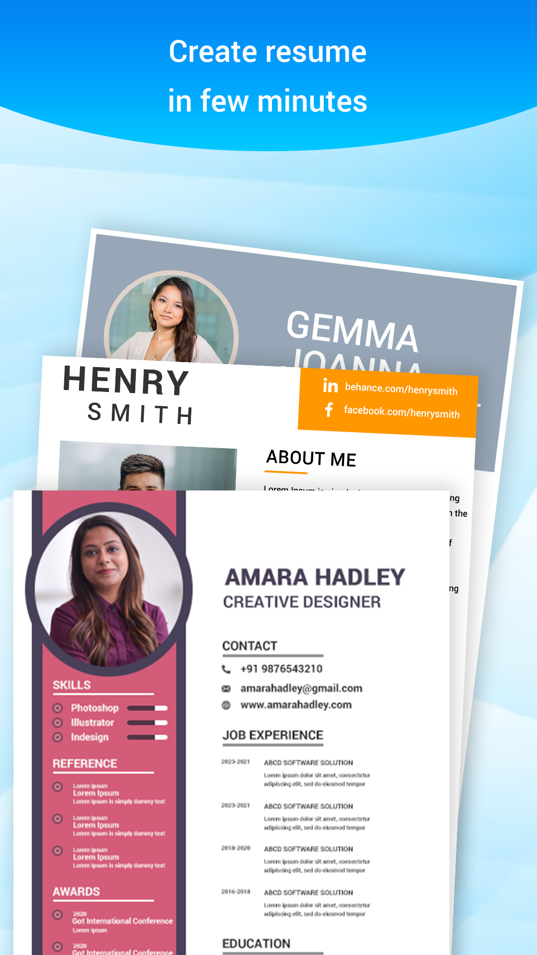 Resume builder & CV generator - App on the Amazon Appstore