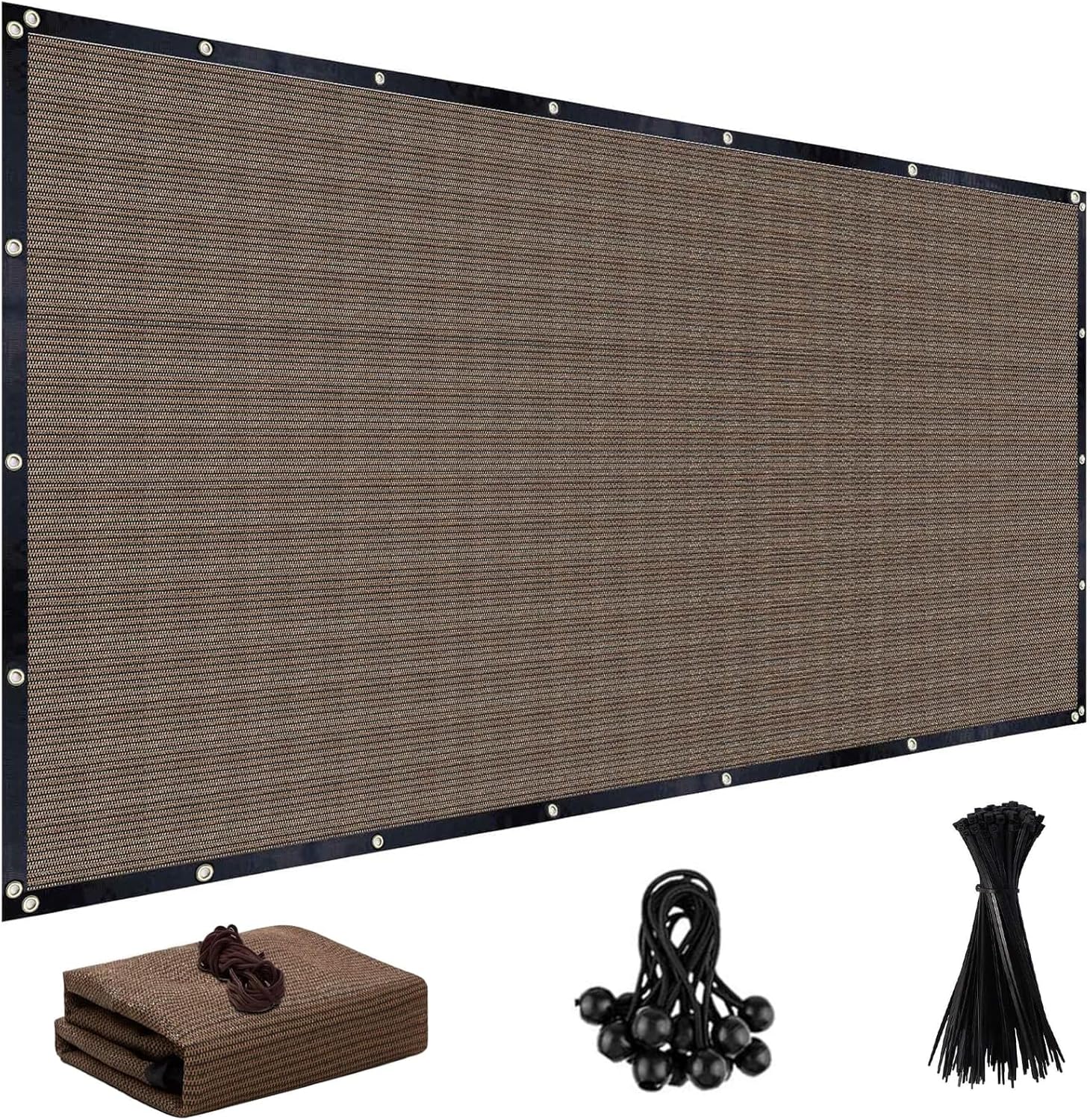 Amazon.com : 90% Sun Shade Cloth with Grommets, Shade Cloth, Pergola ...