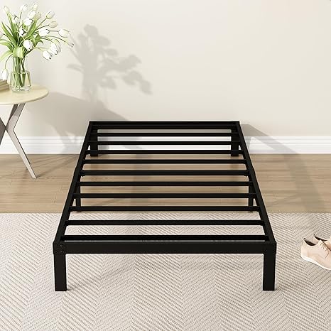 Amazon.com: DiaOutro Narrow Twin Bed Frame 9 Inch Heavy Duty Low ...