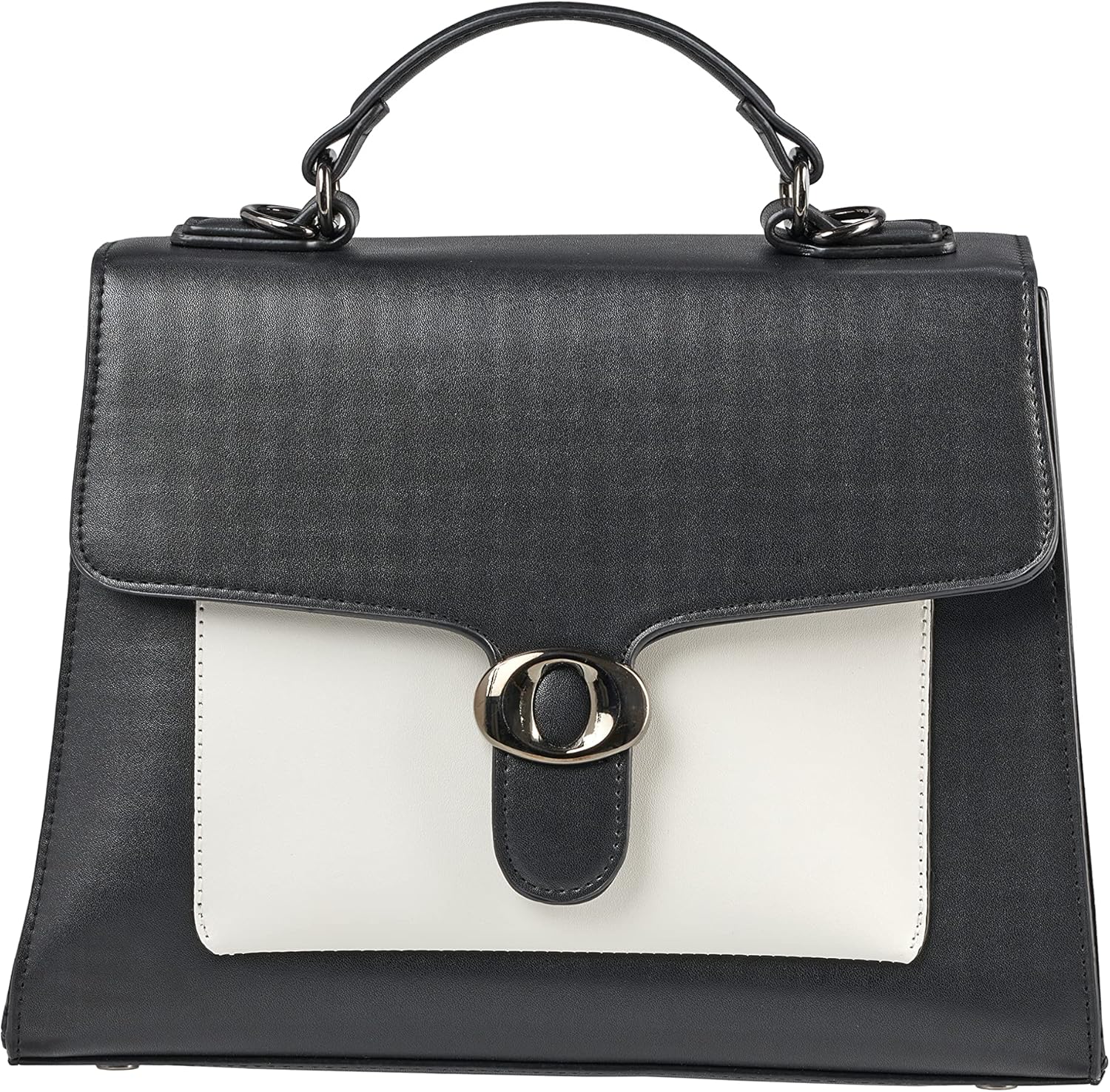 Loulu - Top Handle Bag - Black & White: Handbags: Amazon.com