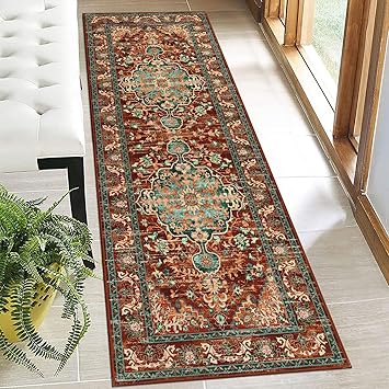 Amazon.com: U'Artlines 2' x 6' Boho Hallway Runner Rug, Non Slip ...