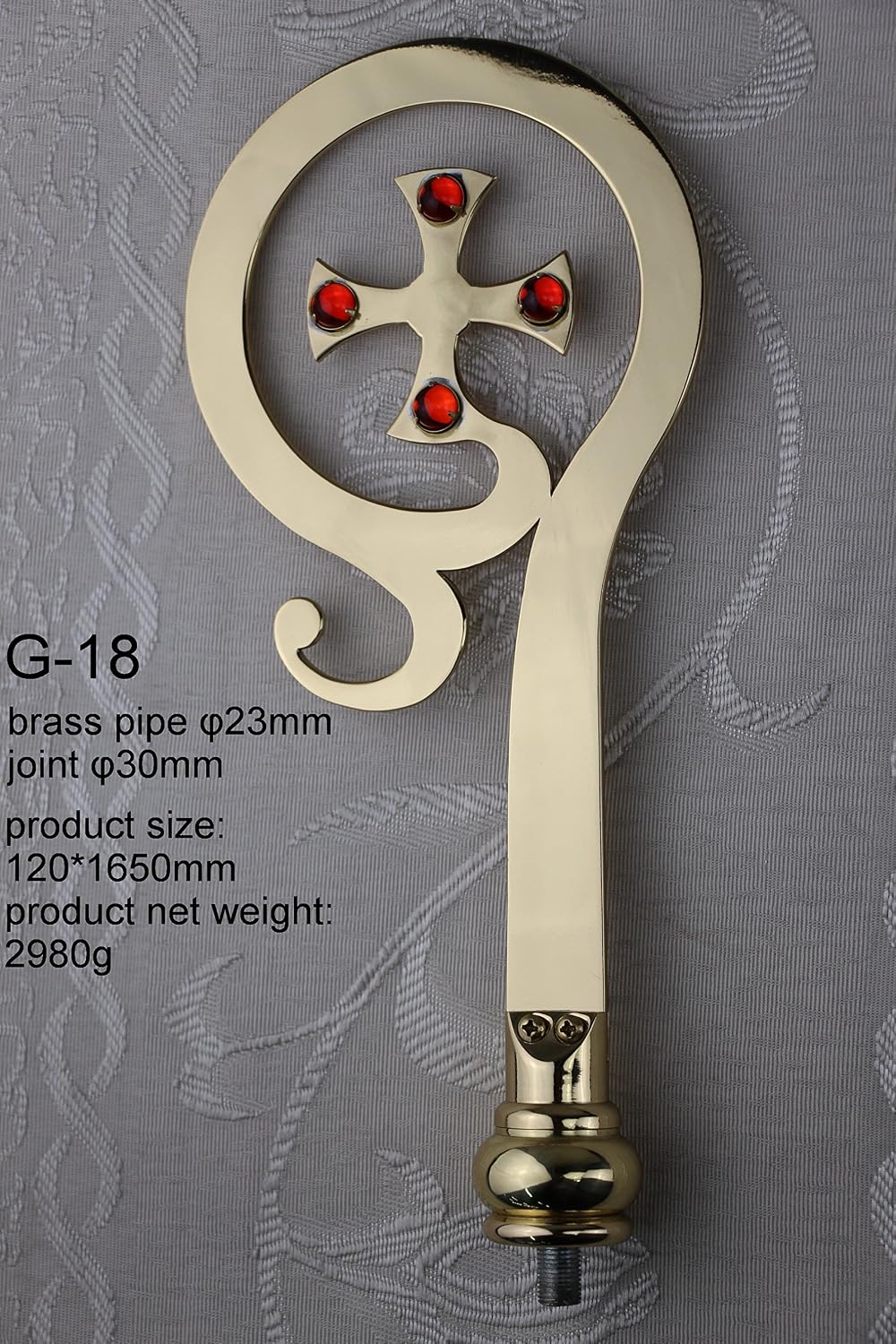 Amazon.com: 65" Crosier Hooked Catholic Made of Brass G-18. Our Company ...