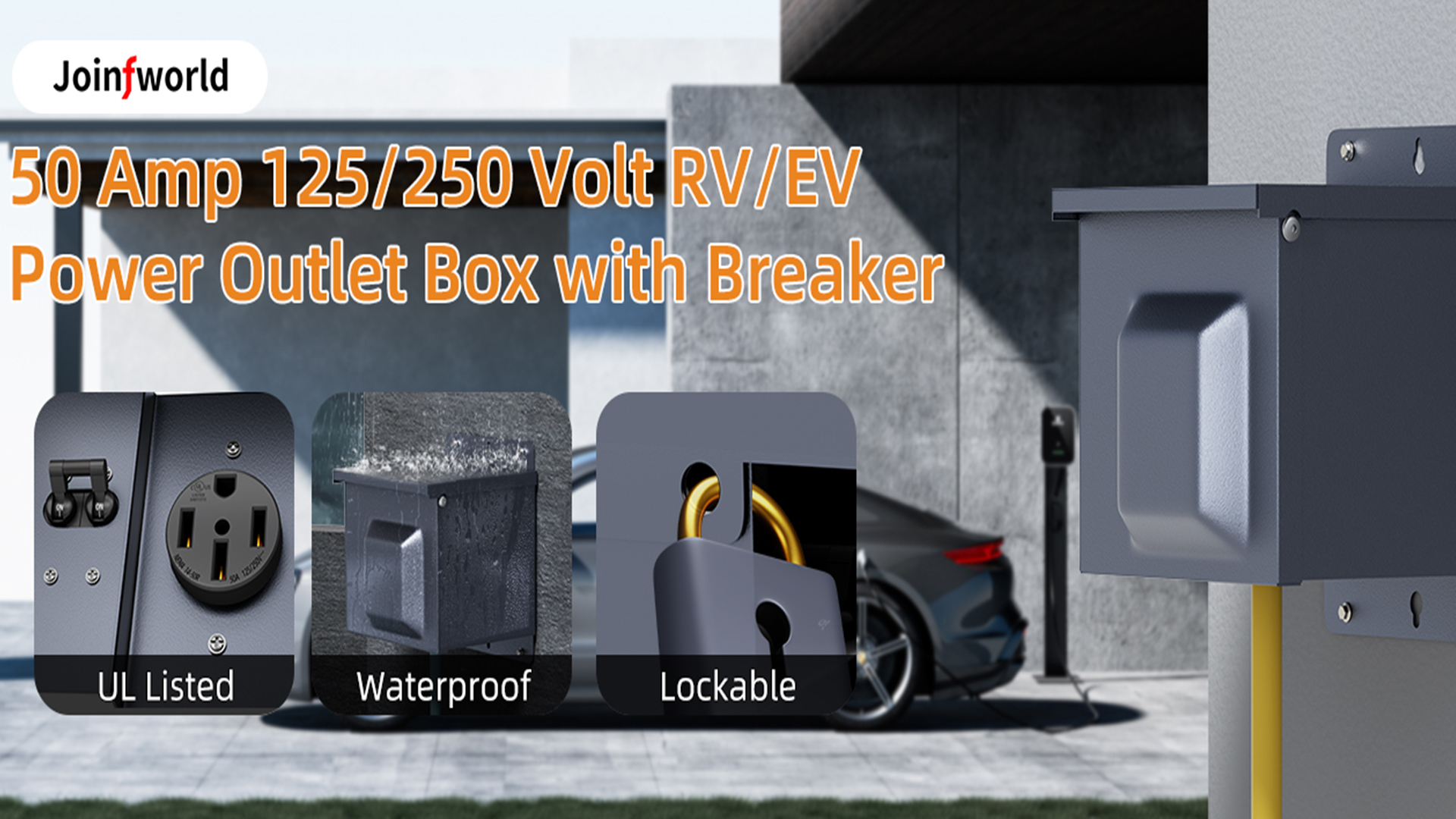Snapklik.com : Joinfworld 50 Amp RV Power Outlet Box