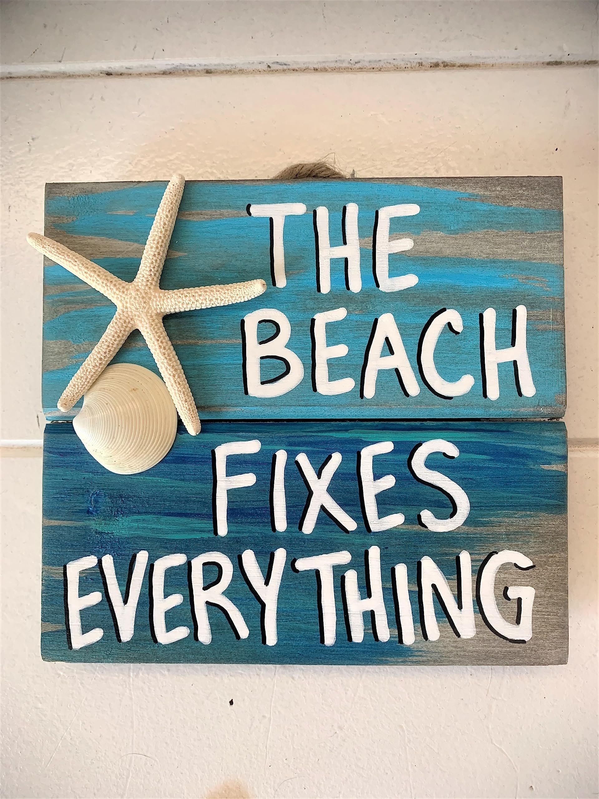 Beachy Painted Wood Signs With Sayings Beach Sign Wall Art Custom Wood