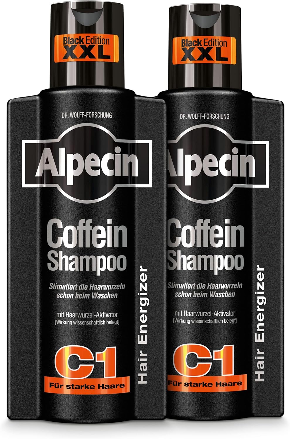 Alpecin C1 Black Edition Caffeine Shampoo - 2 x 375 ml - With a New ...