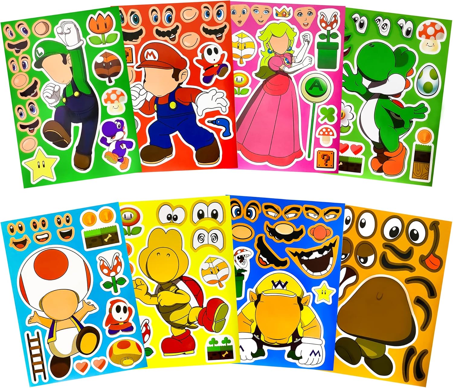 Amazon.com: Make a Face Stickers, Tzyylq Cartoon Stickers Book Crafts ...