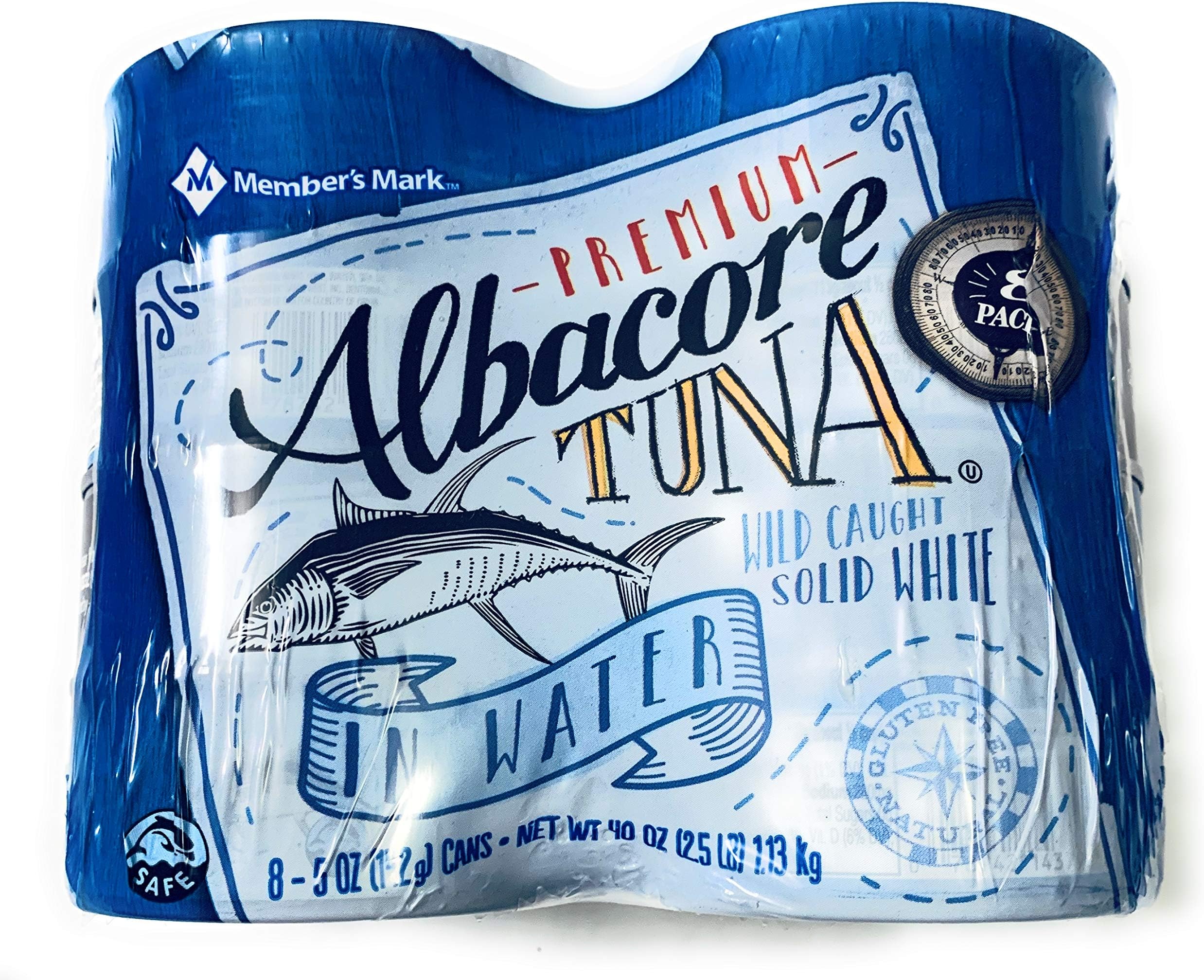 Amazon.com : Blue Harbor Fish Co. Wild Albacore Solid White Tuna in ...