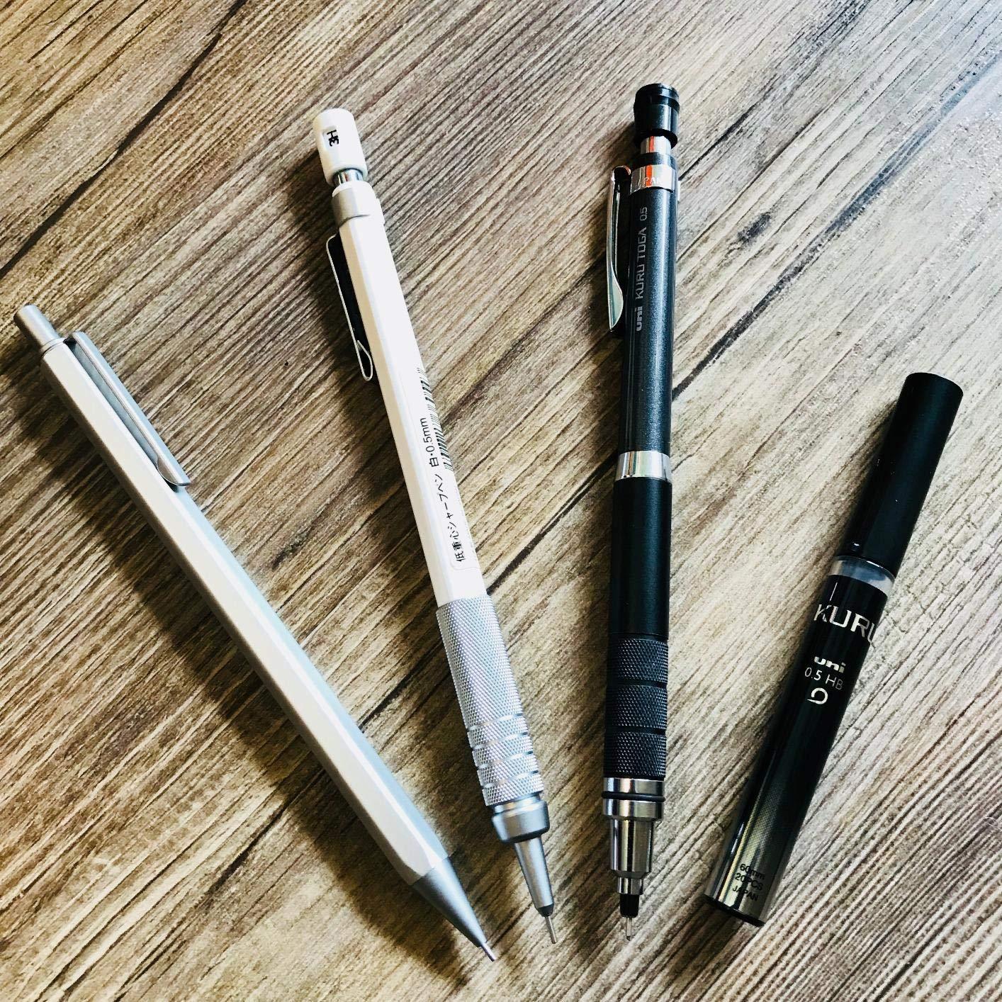 Amazon.com : Uni Kuru Toga Pencil Lead - 0.5mm - HB ,20 Leads X 5-pack ...