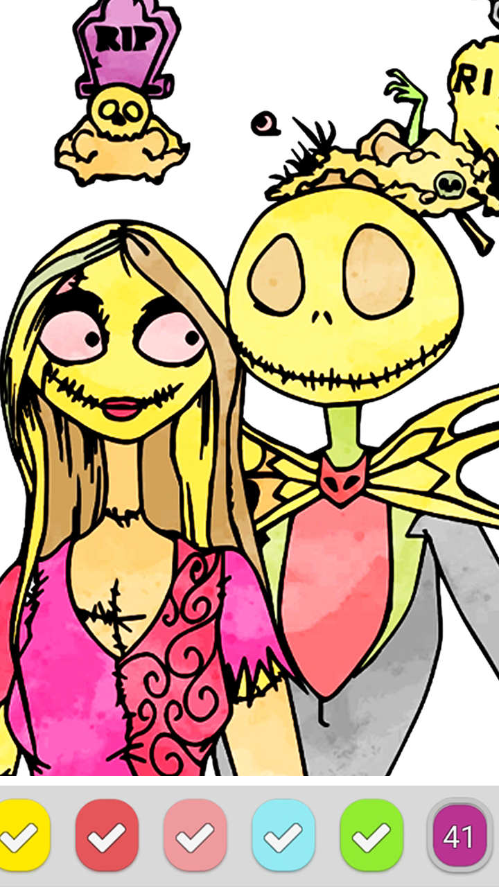 Halloween Color by Number - Horror Paint + Glitter + Crayon + Oil Paint ...