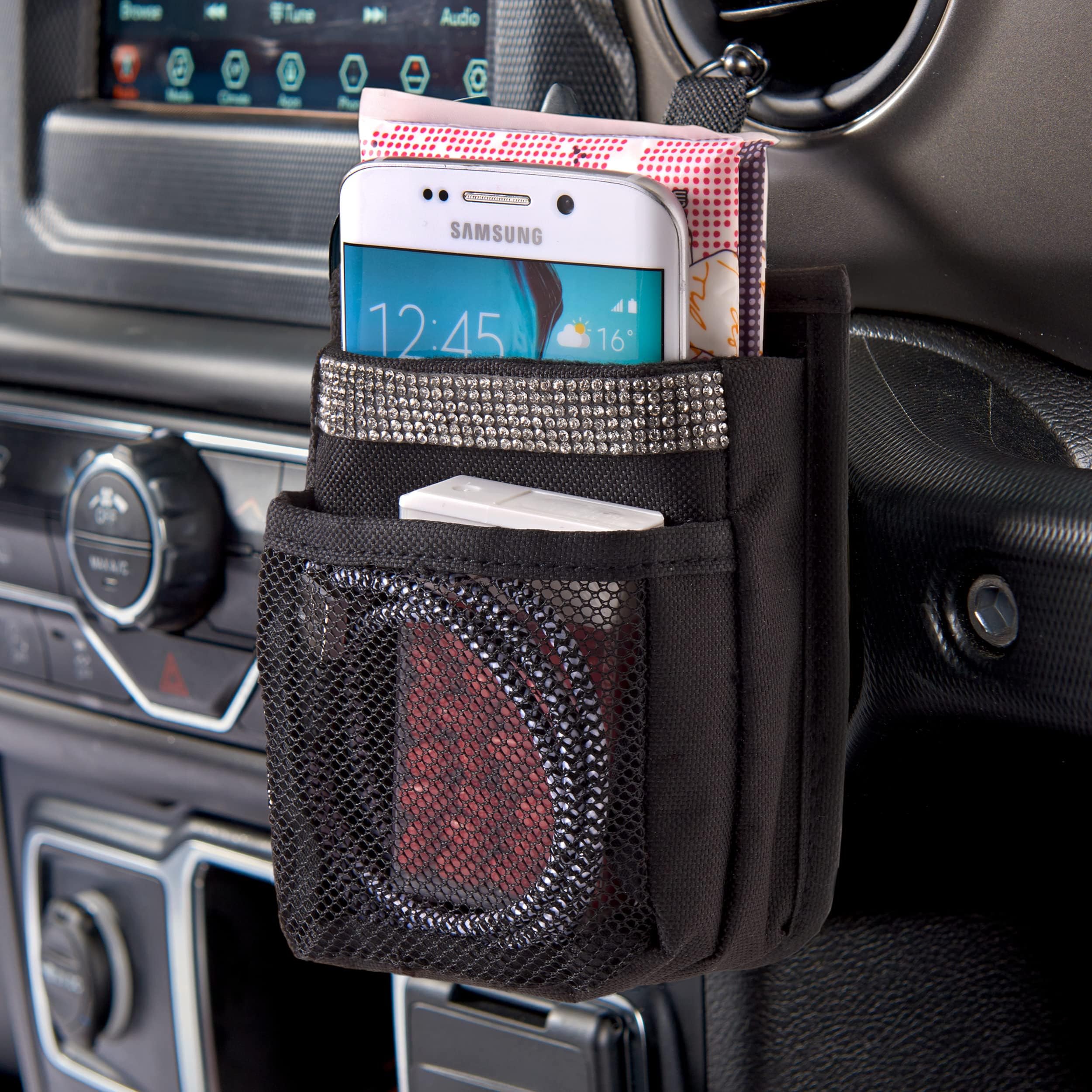 Amazon.com: LUFOX Air Vent Car Pocket Caddy Organizer Holder with ...