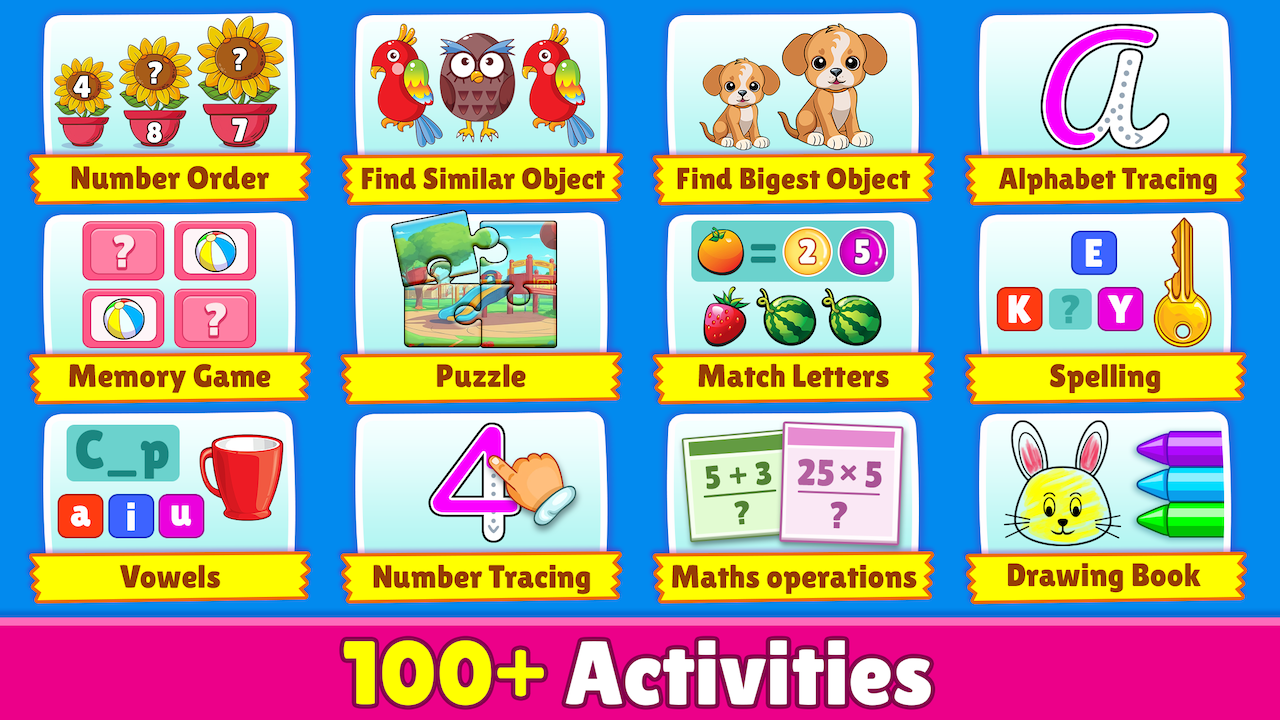 Kindergarten Kids Learning - 100 Educational Games - App on Amazon Appstore