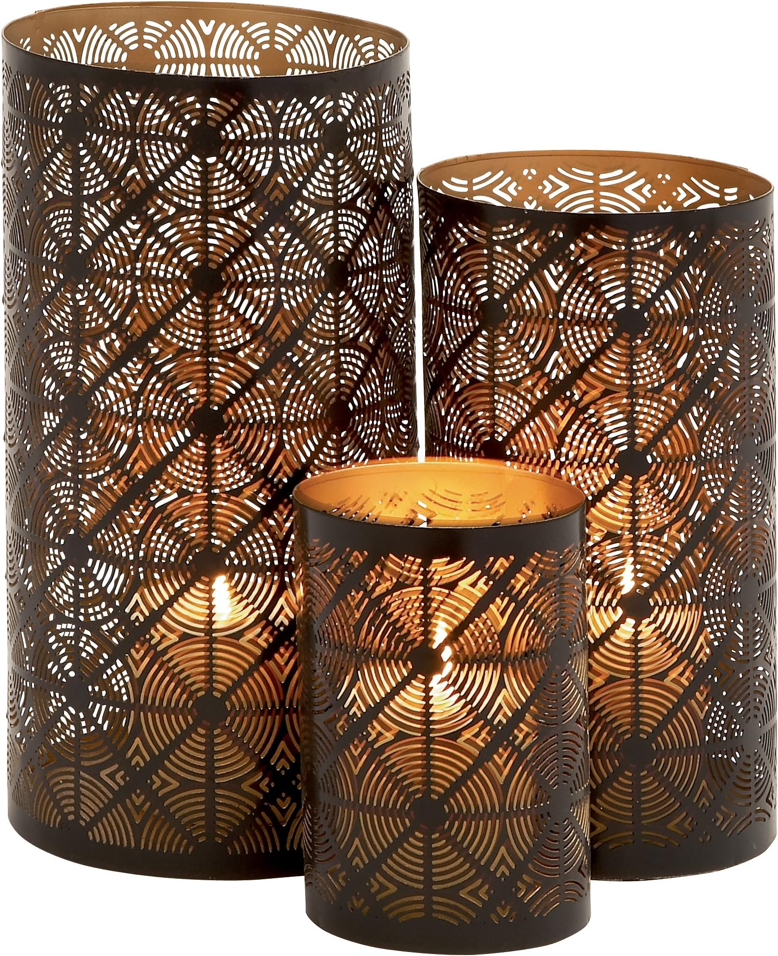 Amazon.com: Decorative Tree of Life Candle Lantern Set of 2, Shadow ...