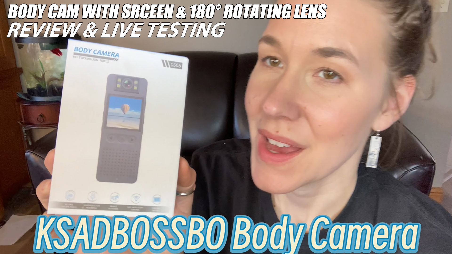 Watch Body Camera with Screen &180 Rotating Lens Review & Testing on ...