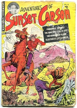 Sunset Carson #4 1951 Kit Carson Keats Petree Golden Age g- at Amazon's ...
