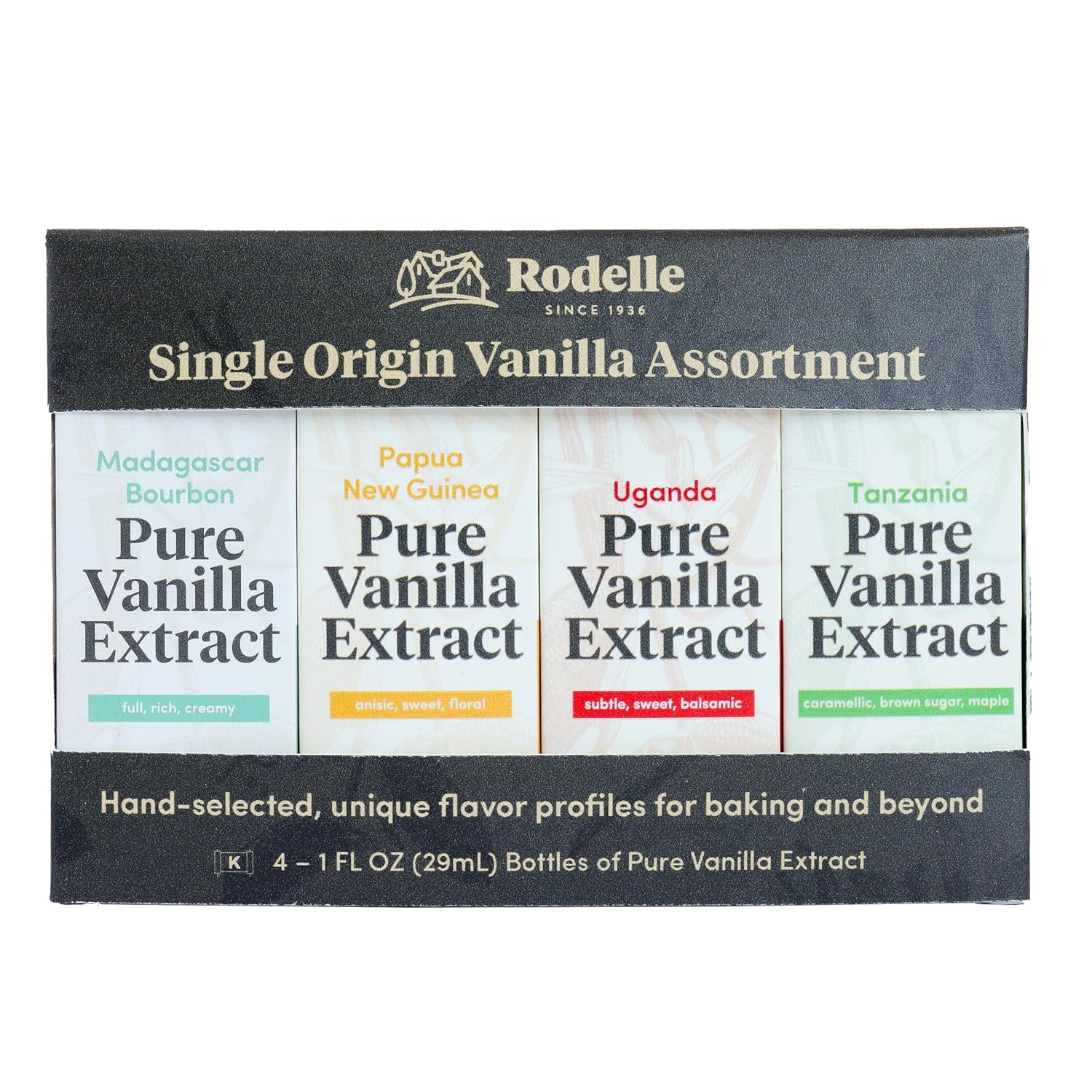 Amazon.com: Rodelle Single Origin Vanilla Extract Gift Pack with ...