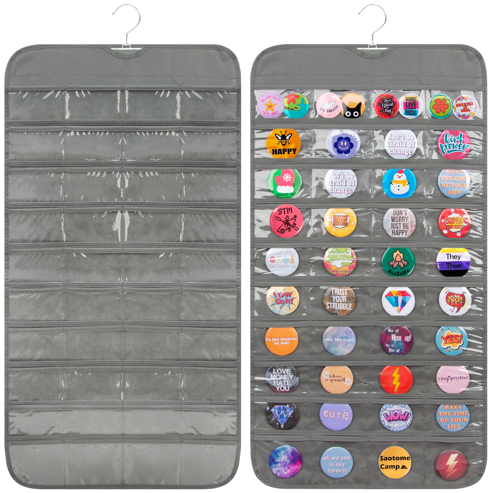Snapklik.com : PACMAXI Button Pins Organizer Hanging Display Stand ...