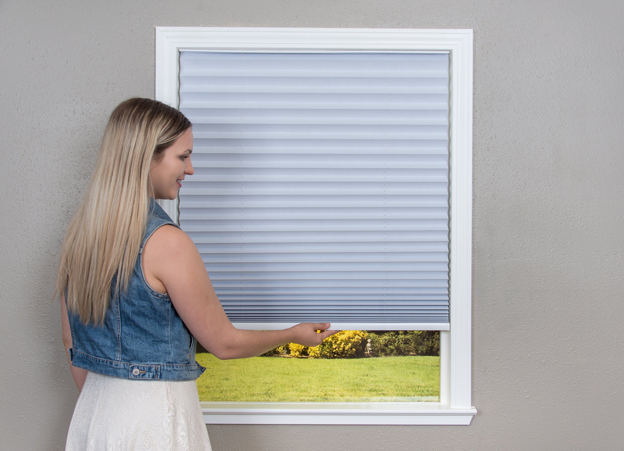 Redi Shade Easy Lift Trim-At-Home Cordless Pleated Light Blocking ...