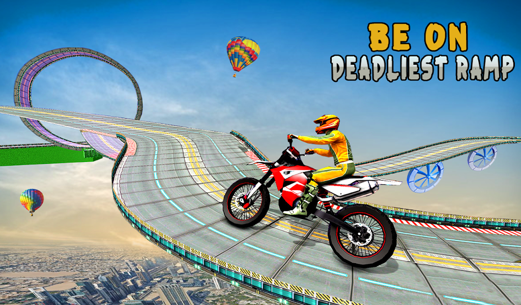 Ramp Bike Impossible Racing Games: Extreme Grand Track Auto Highway ...