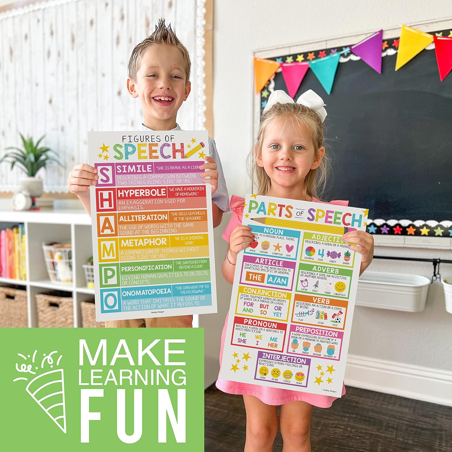Colorful Grammar Posters Set for Language Arts - Australia | Ubuy