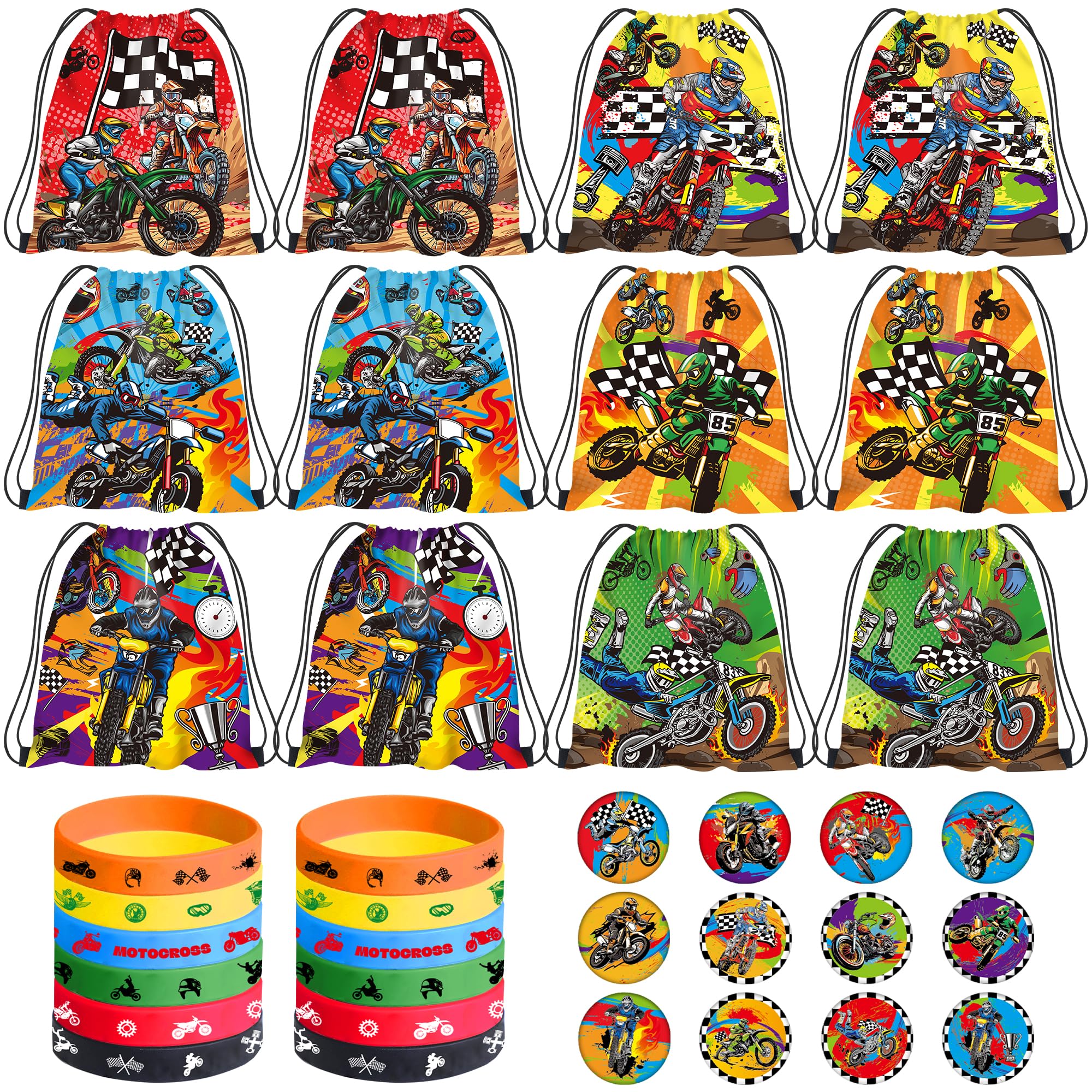 Amazon.com: Ywediim Dirt Bike Party Favor Supplies, Including ...