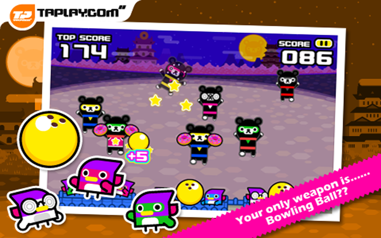 Bowling Ninja - Tappi Bear - App on the Amazon Appstore