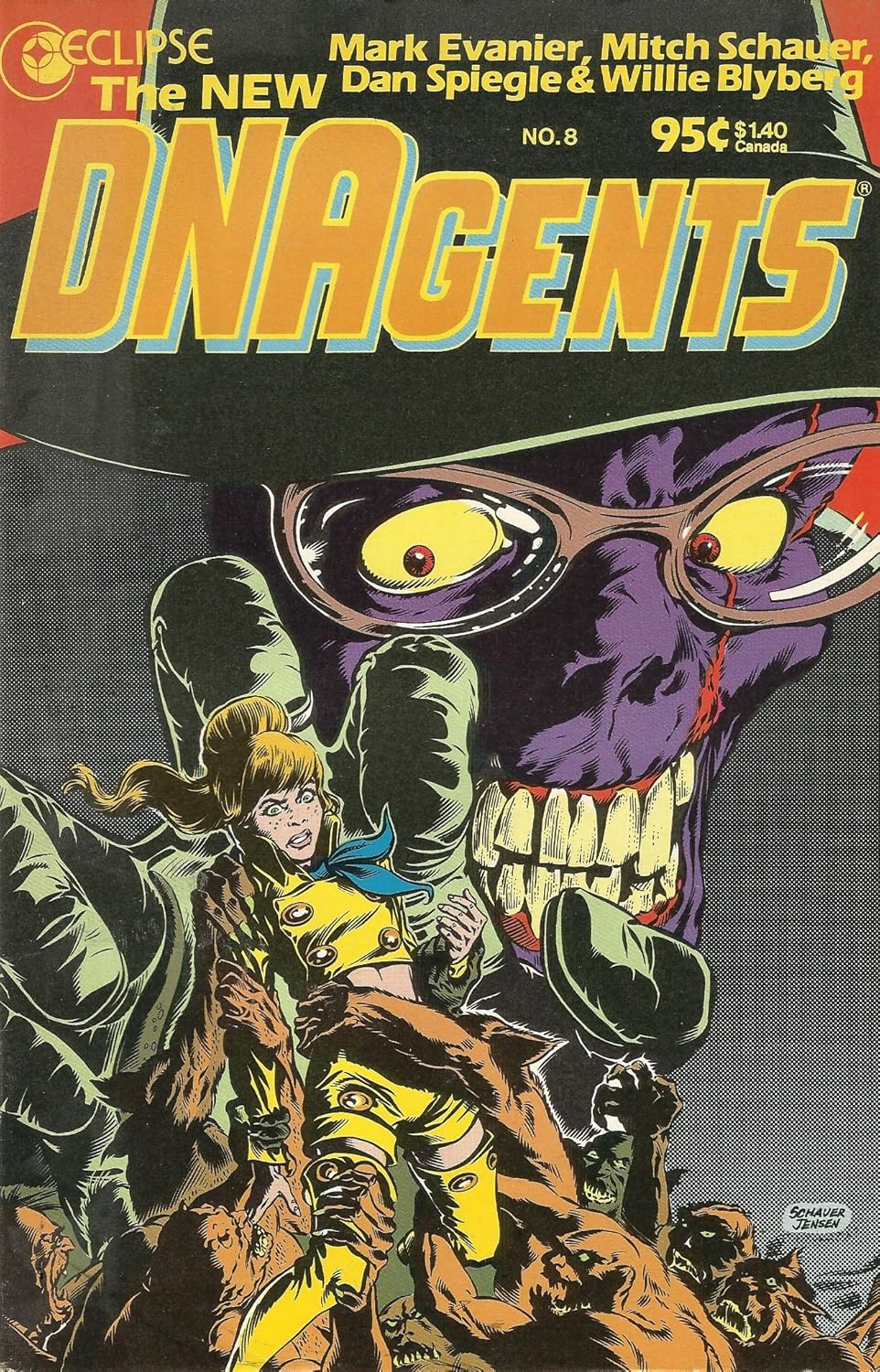 The New DNAgents, No. 8: Mark Evanier, Mitch Schauer, Willie Blyberg, Dan Spiegle, Dennis Jensen ...