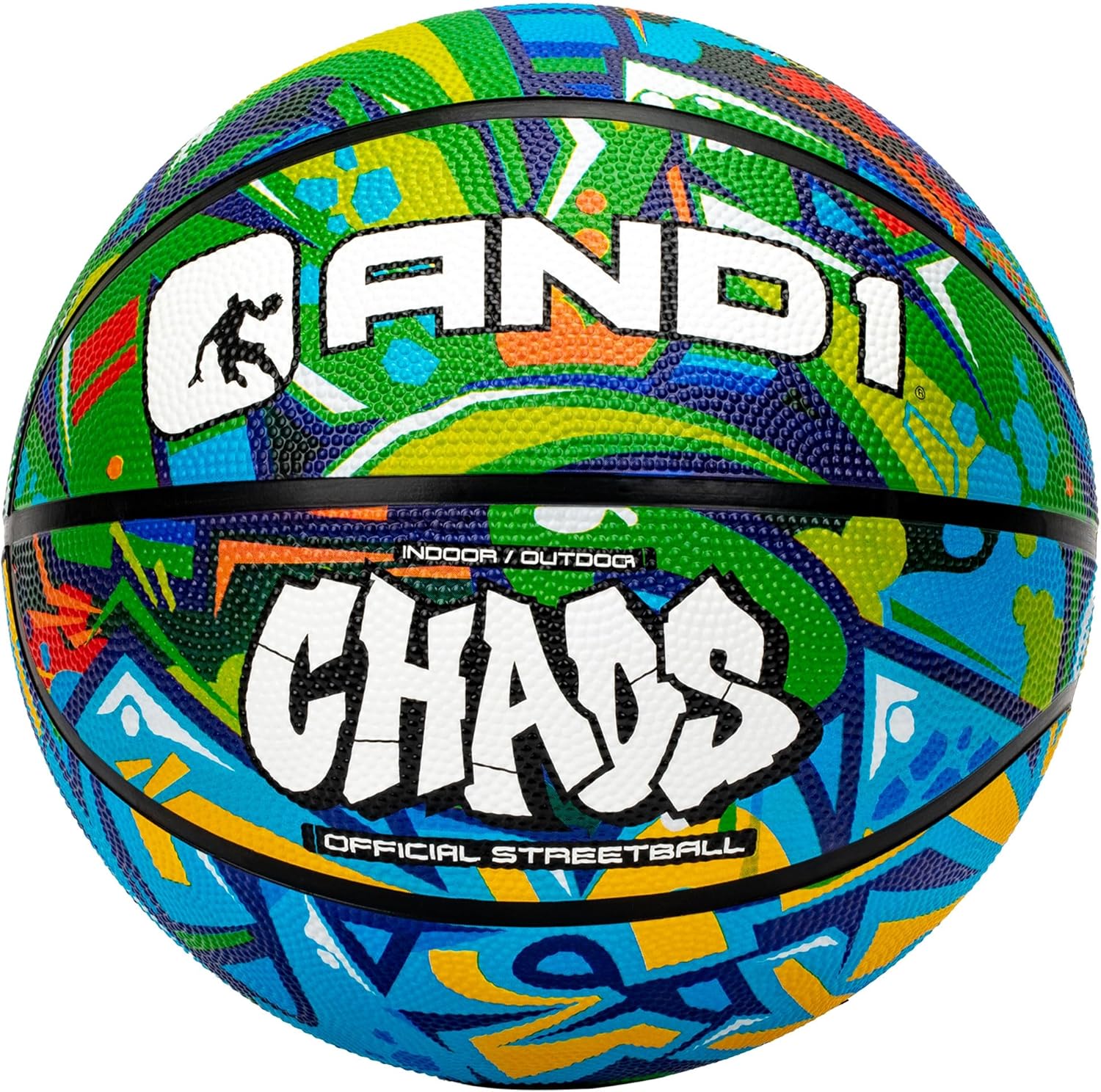 AND1 Chaos Rubber Basketball: Official Regulation Size 7 (29.5 inches ...