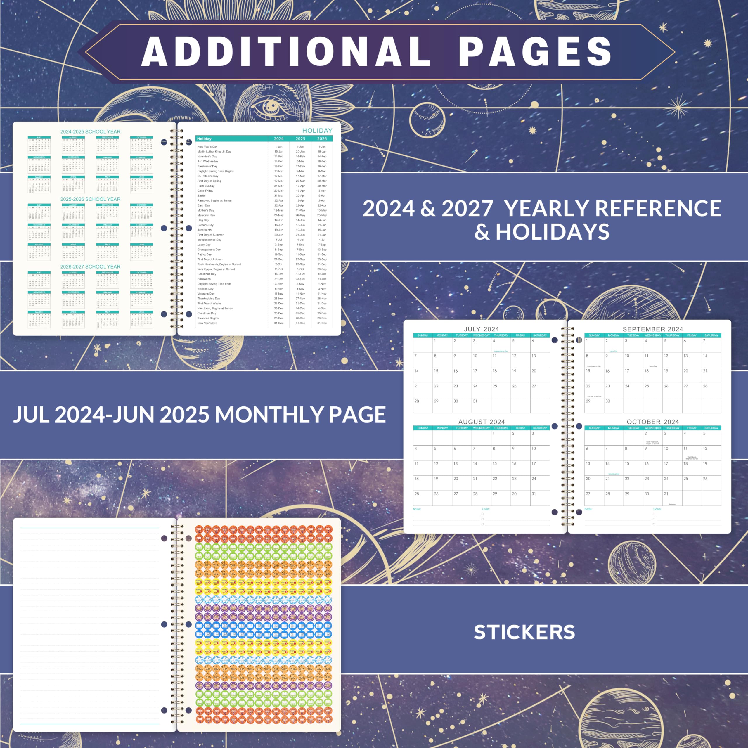 Snapklik.com : Student Planner 2024-2025 - School Planner